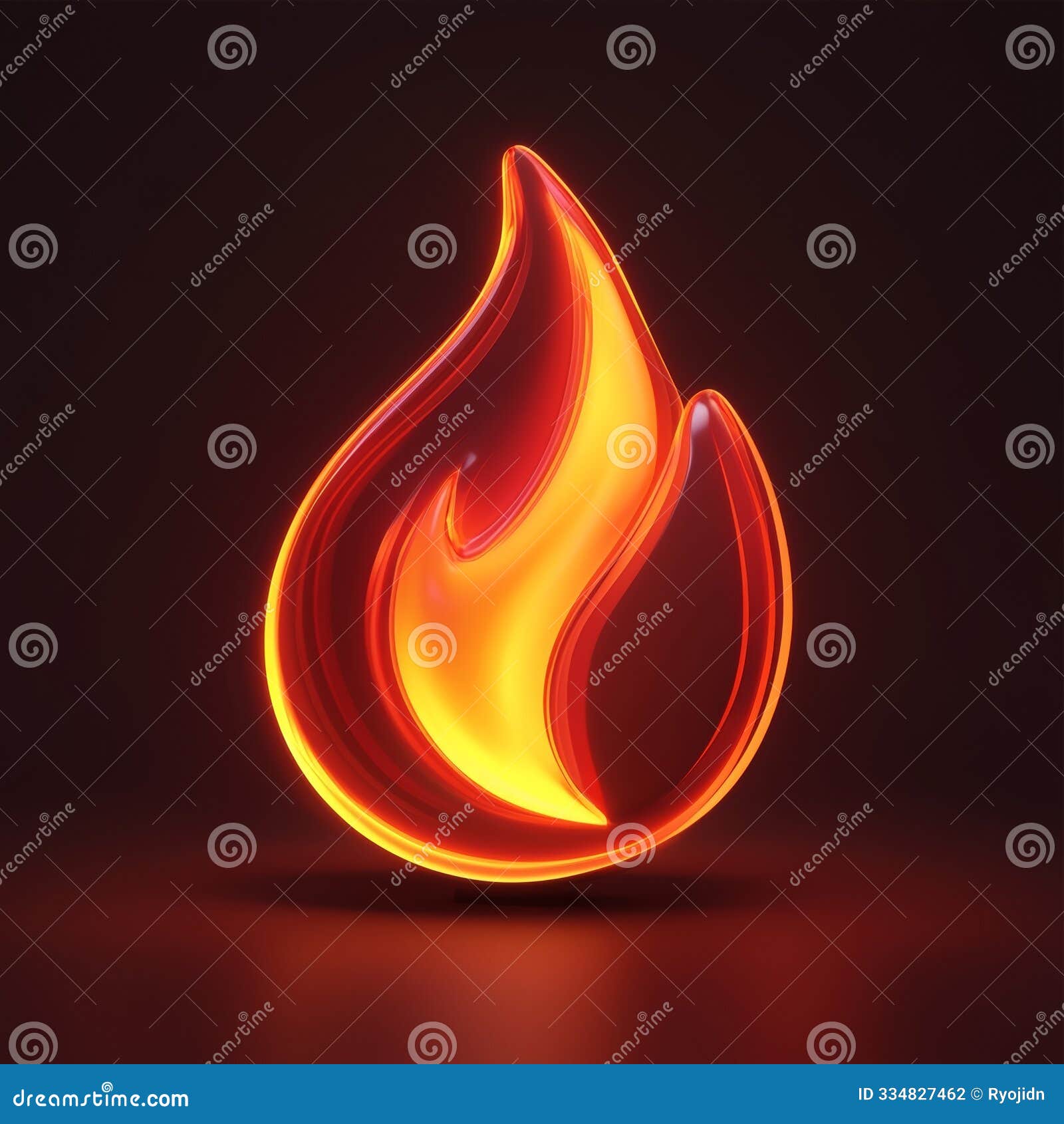 Glowing Flame Illuminates Dark Night, Vibrant Celebrate Colors Nature ...