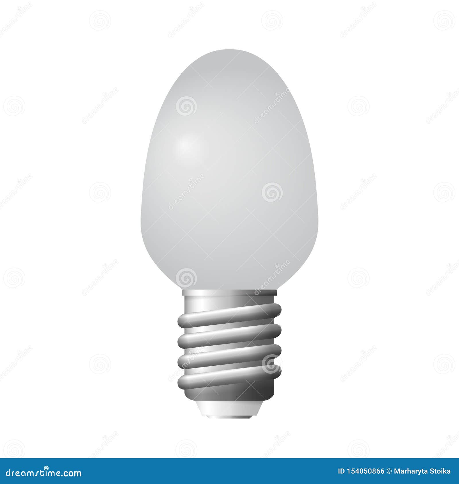 Glowing Fluorescent Lightbulb. Stock Vector - Illustration of design ...