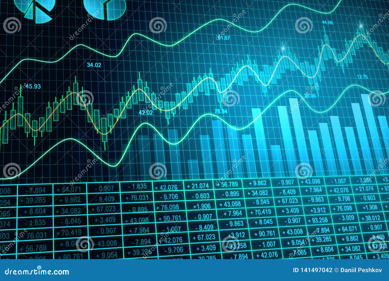Glowing forex background stock illustration. Illustration of forex ...