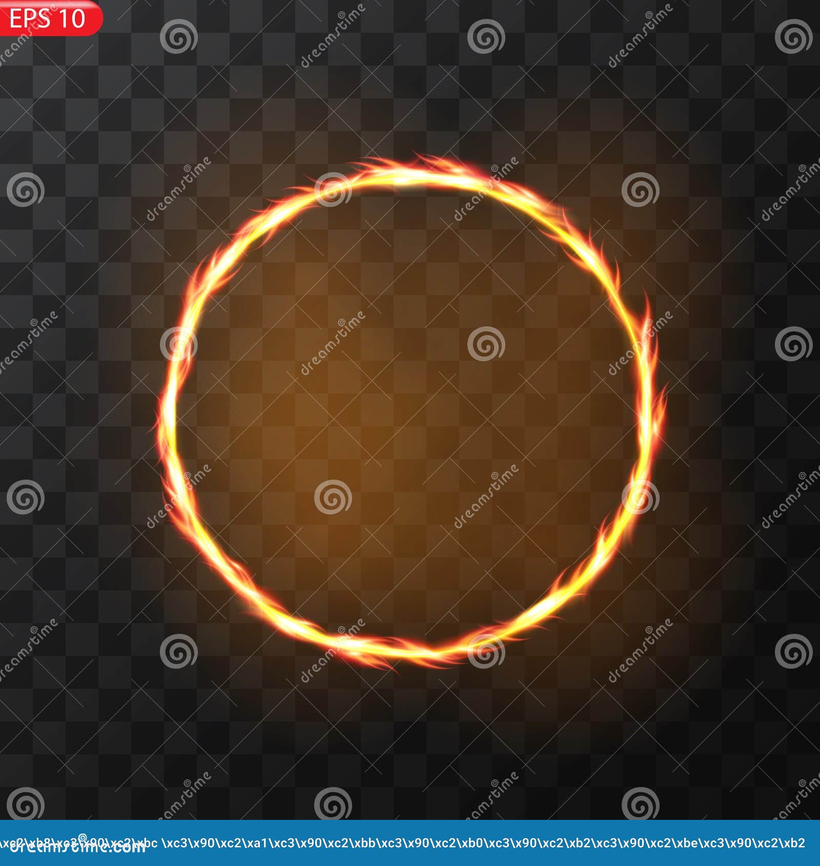 Glowing Frames on Transparent Background. Square Glow Borders ...