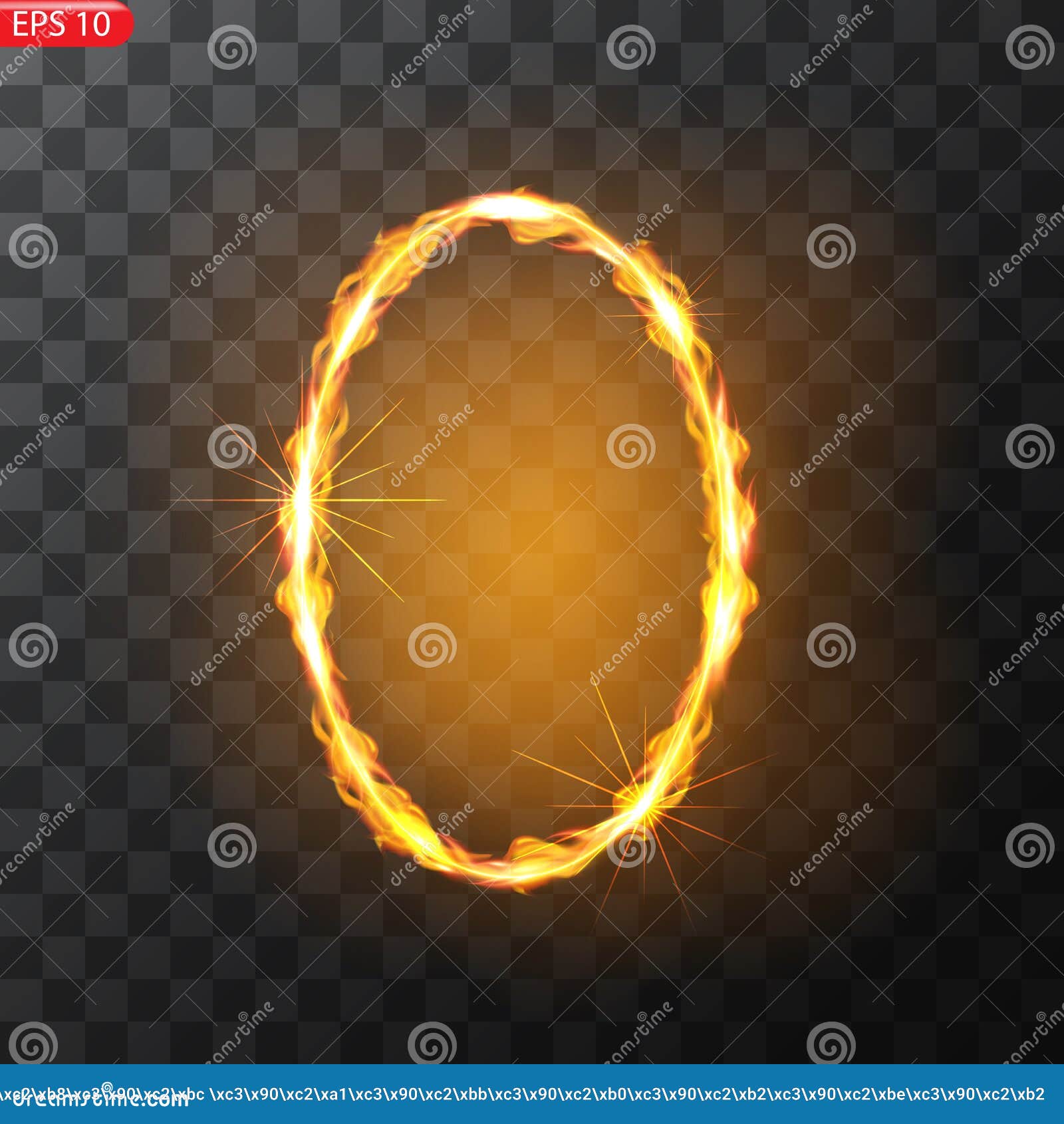 Glowing Frames on Transparent Background. Square Glow Borders ...