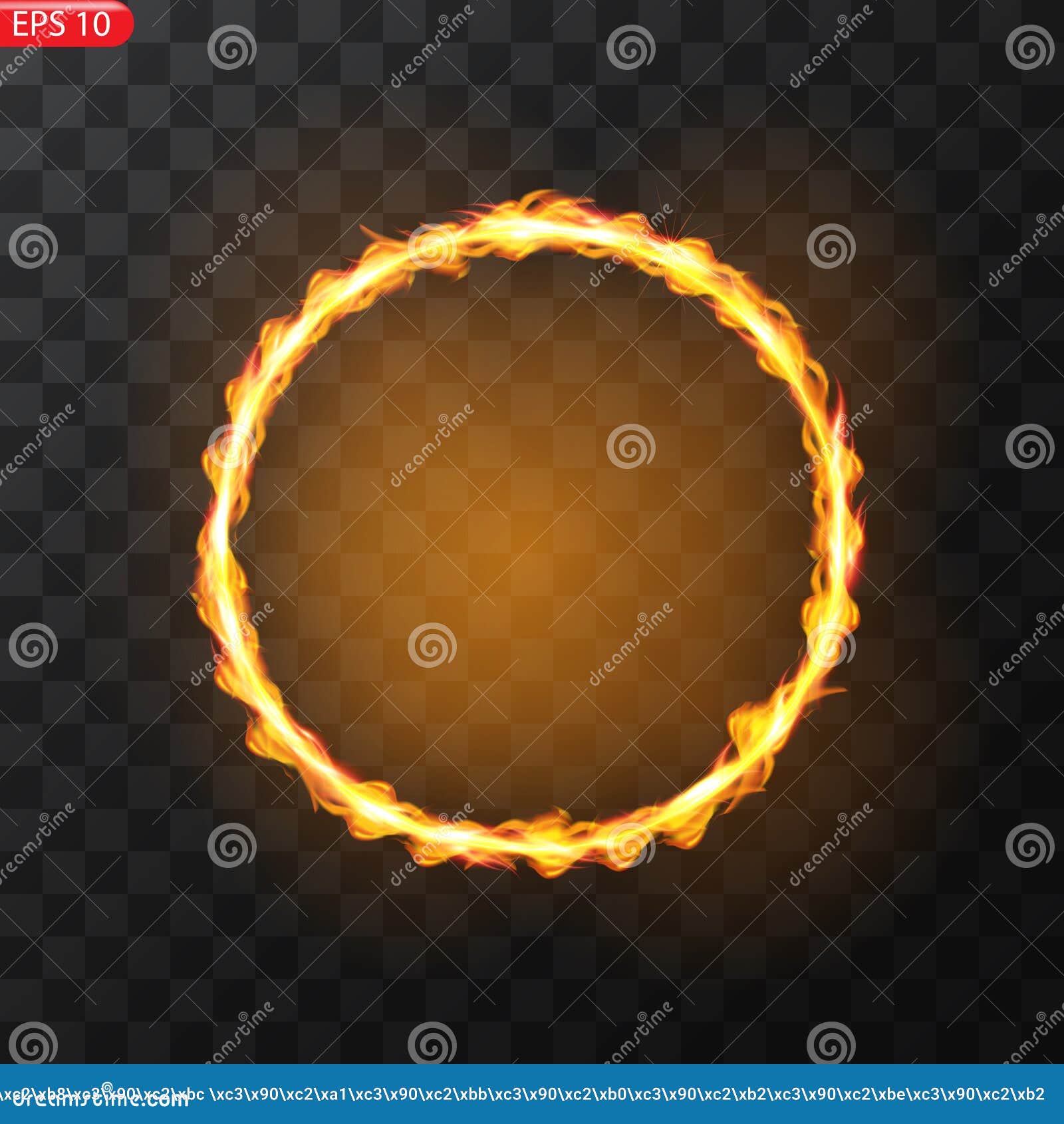 Glowing Frames on Transparent Background. Square Glow Borders ...