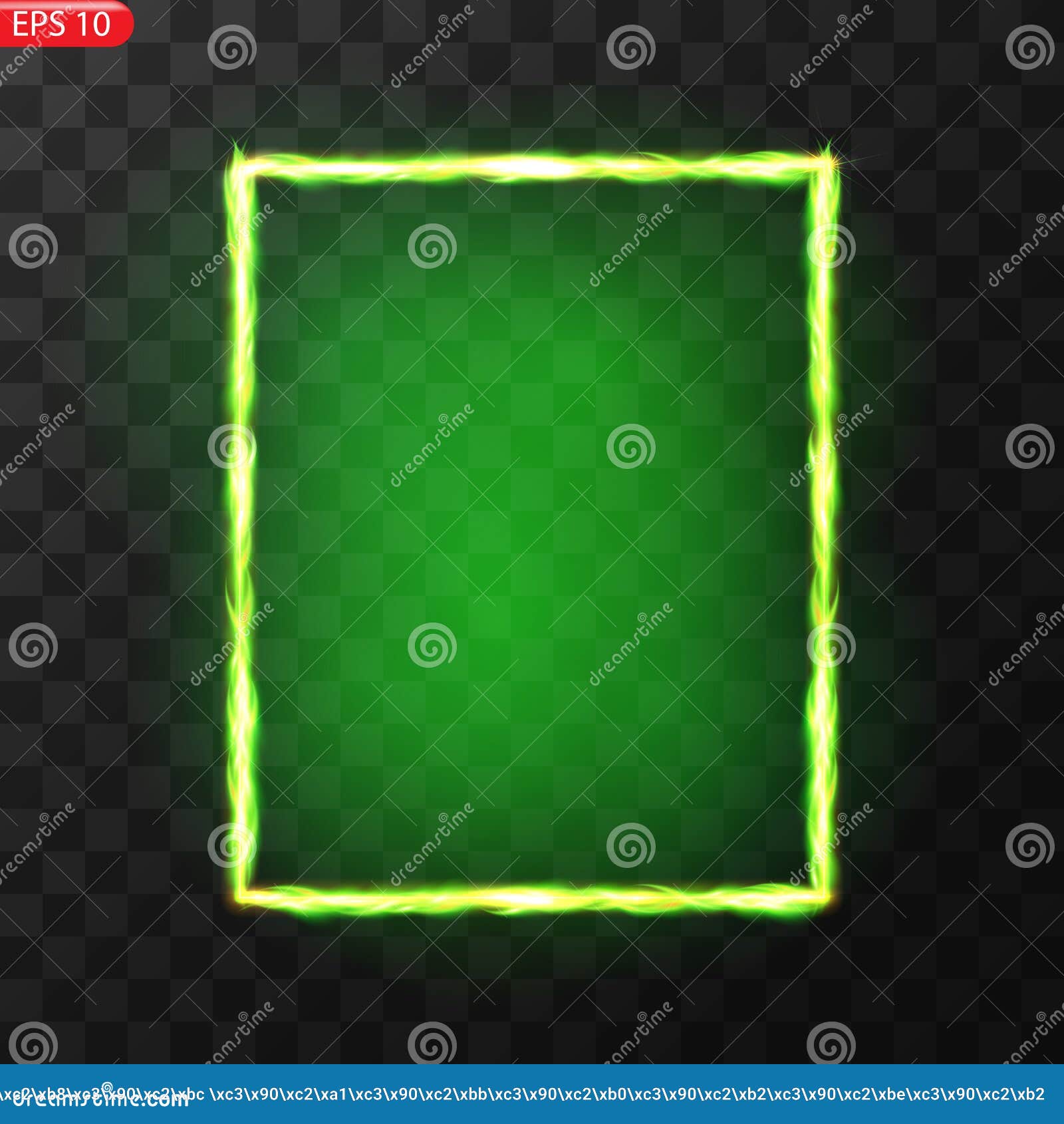 Light Green Transparent Frame