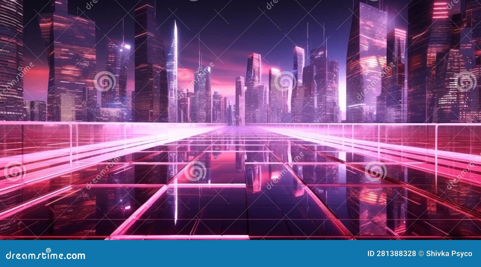 Glowing Futuristic Square that Frame a Moving Generative AI Stock ...