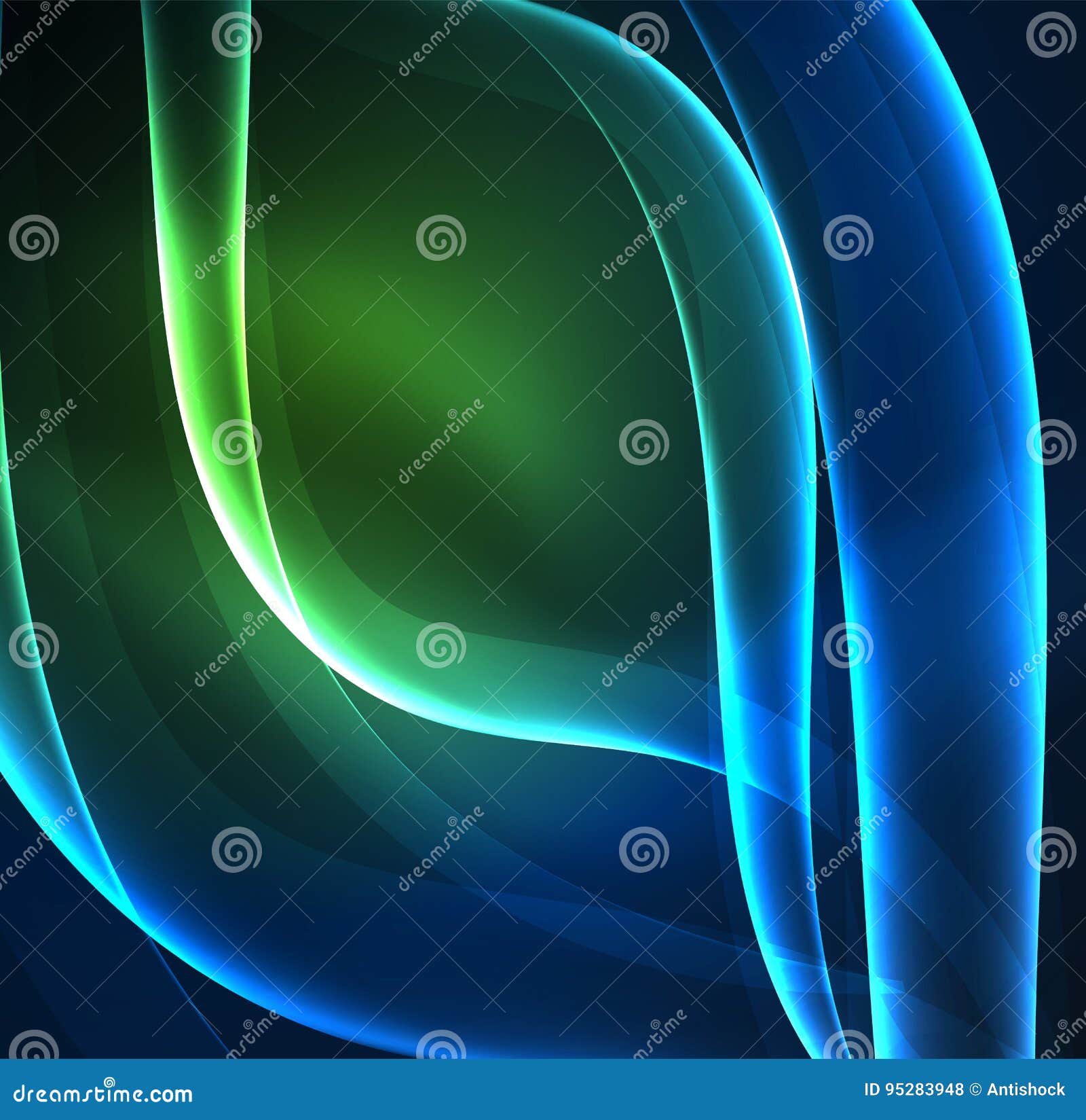 Glowing geometric shapes stock vector. Illustration of digital - 95283948