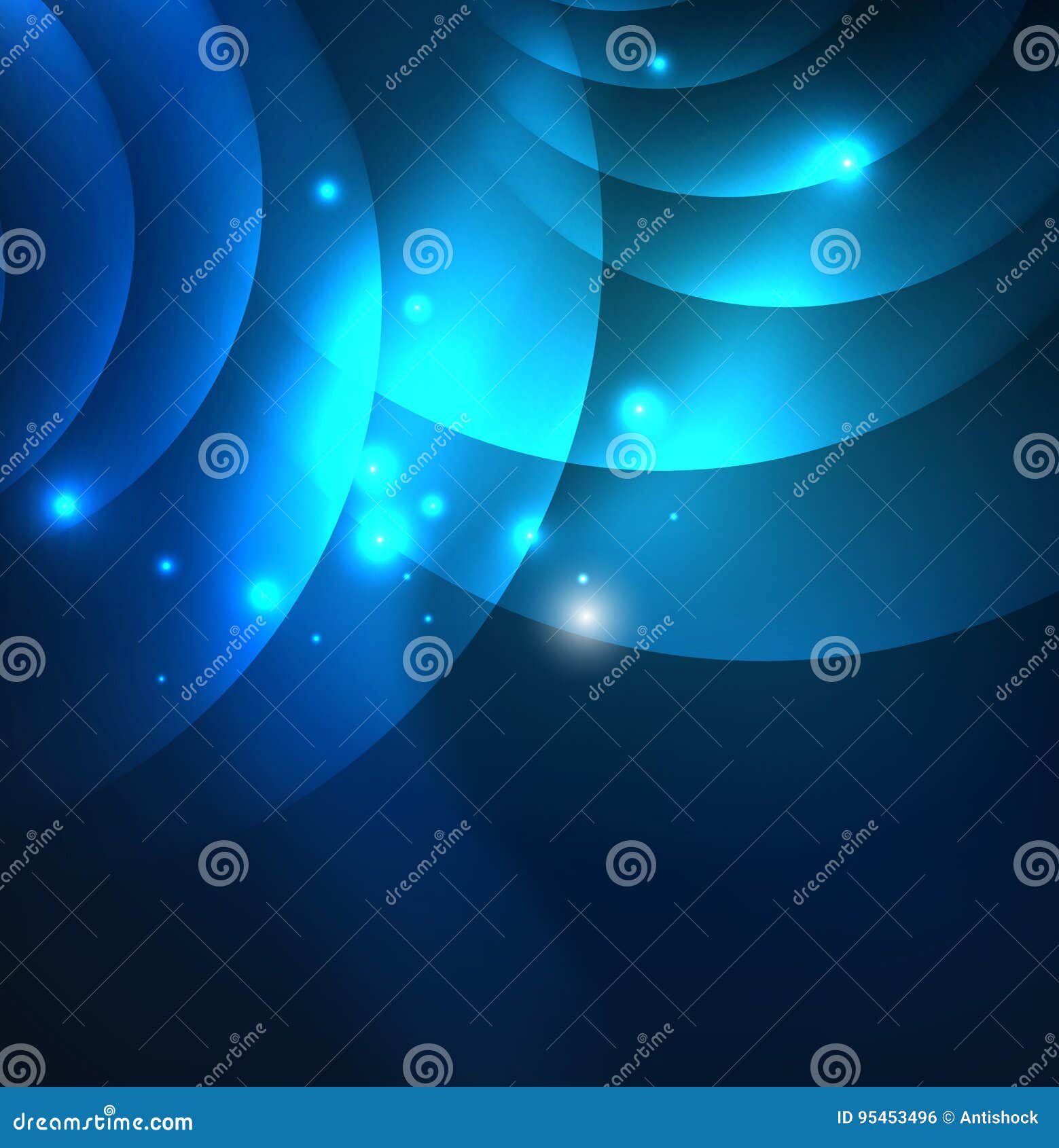 Glowing geometric shapes stock vector. Illustration of glowing - 95453496