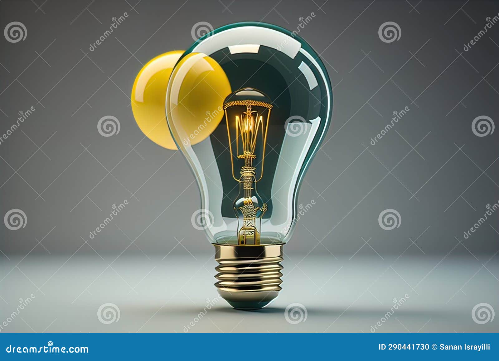 Glowing Glass Light Bulb on Dark Background. Ai Generative Stock Photo ...