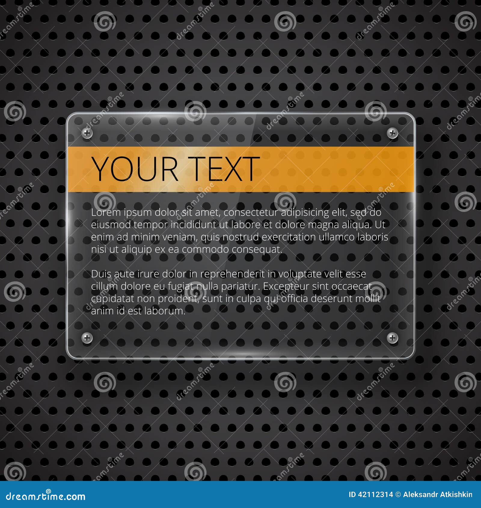 Glowing glass panels stock vector. Illustration of abstract - 42112314