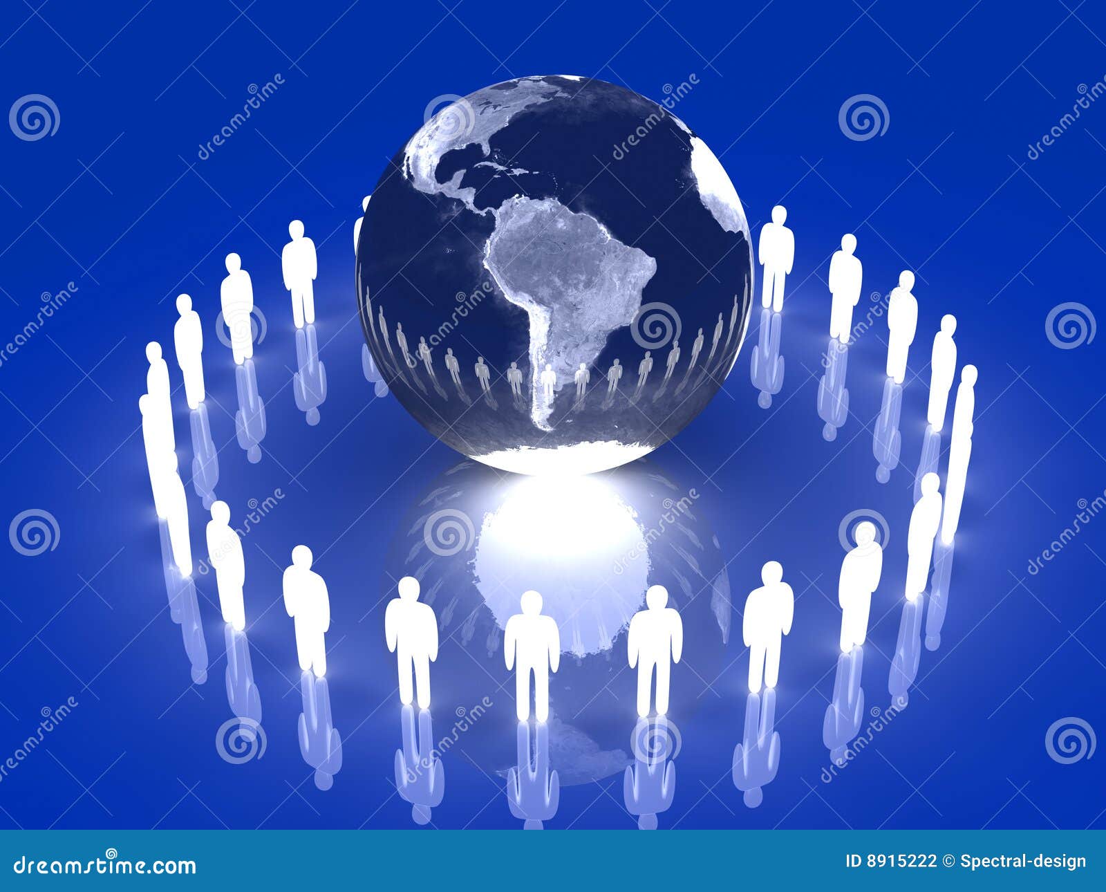 Glowing Global Team - South America Stock Illustration - Illustration ...