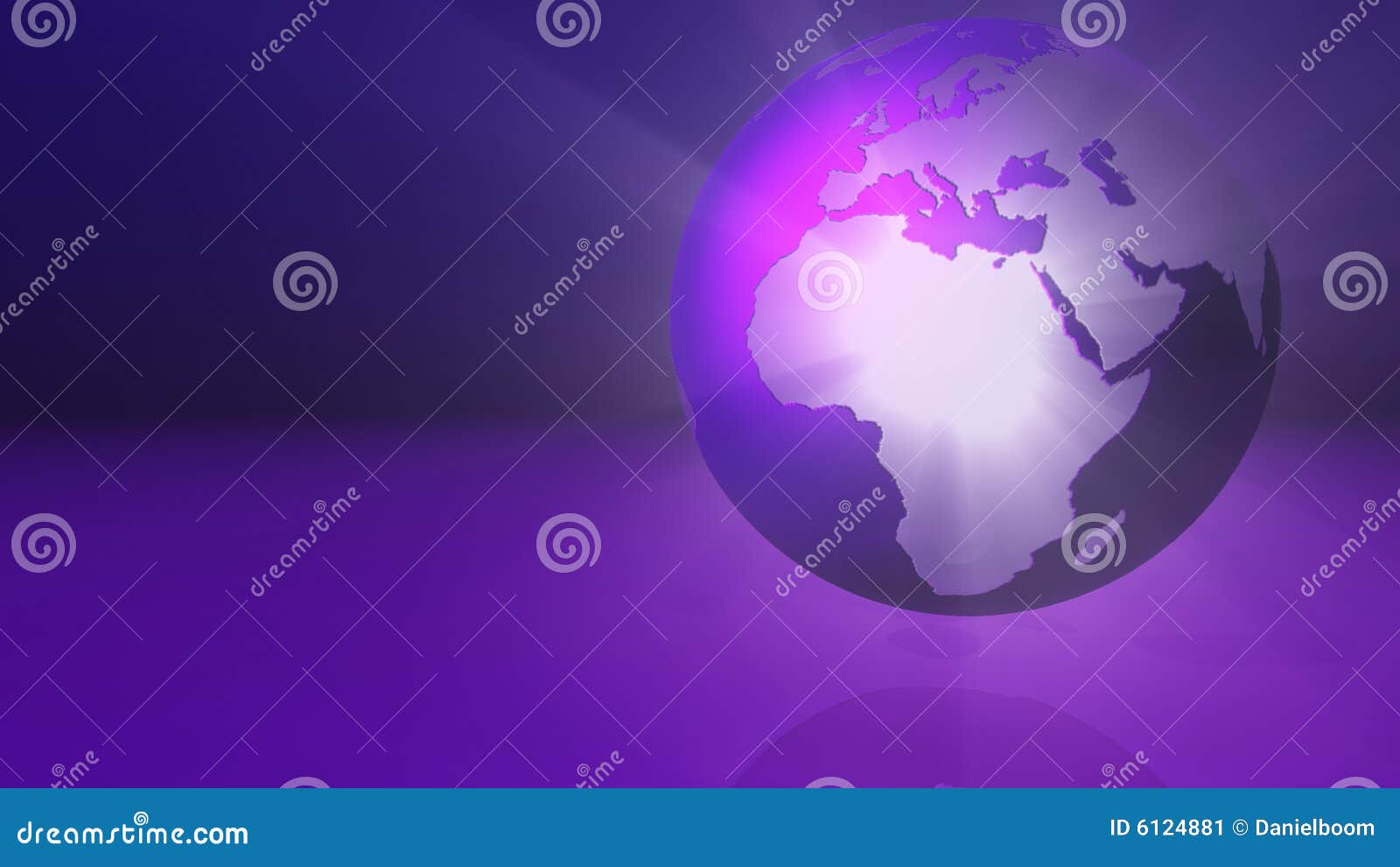 Glowing Globe Picture. Image: 6124881