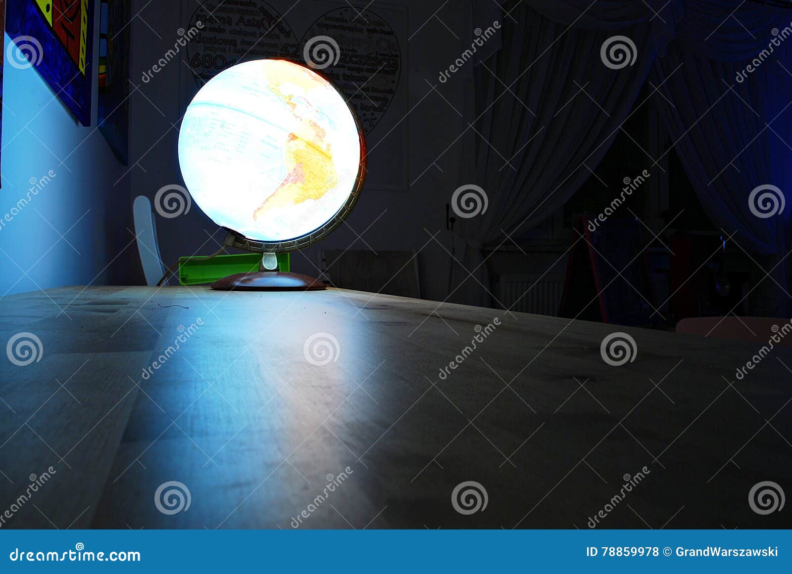 Glowing globe stock photo. Image of planet, cartography - 78859978