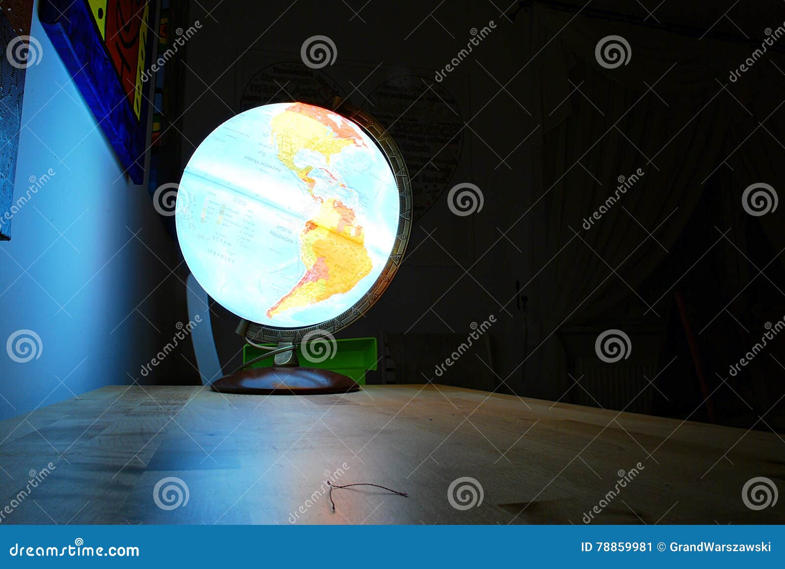 Glowing globe stock image. Image of america, cartography - 78859981