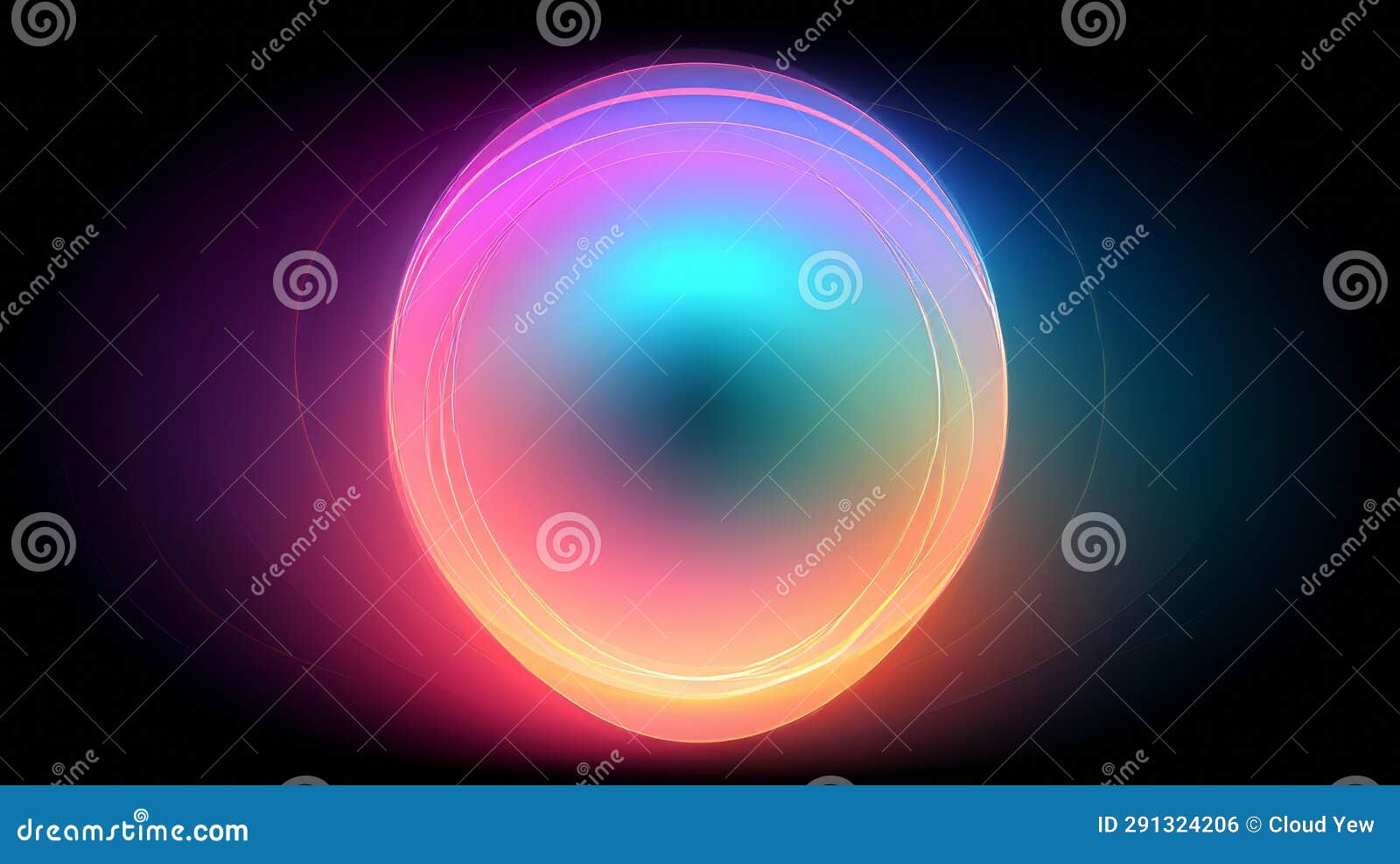 Glowing Gradient Aura stock illustration. Illustration of sphere ...