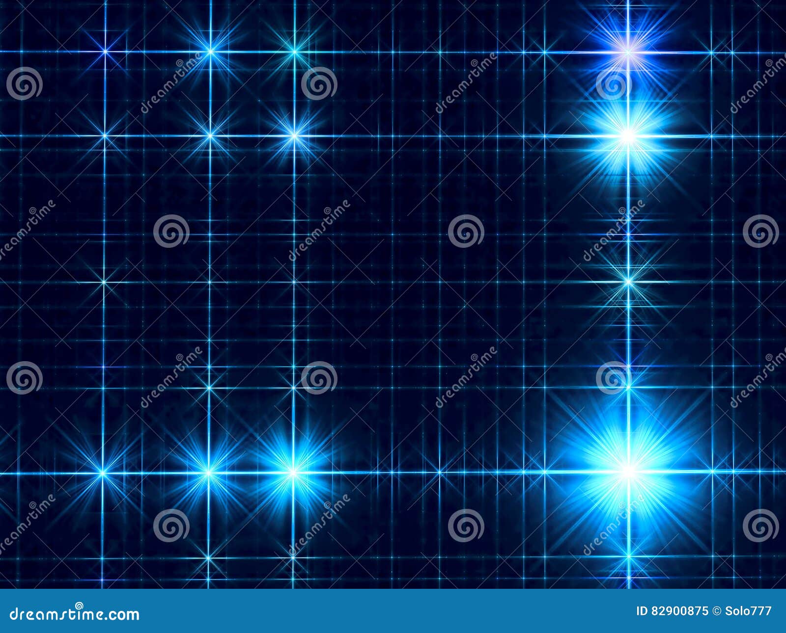 Glowing Grid - Abstract Digitally Generated Image Stock Illustration ...