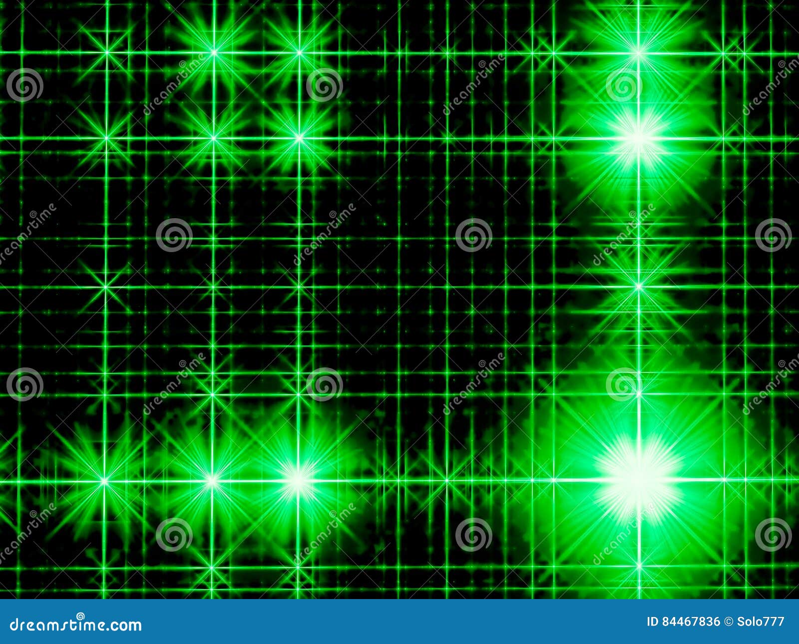 Glowing Grid - Abstract Digitally Generated Image Stock Illustration ...