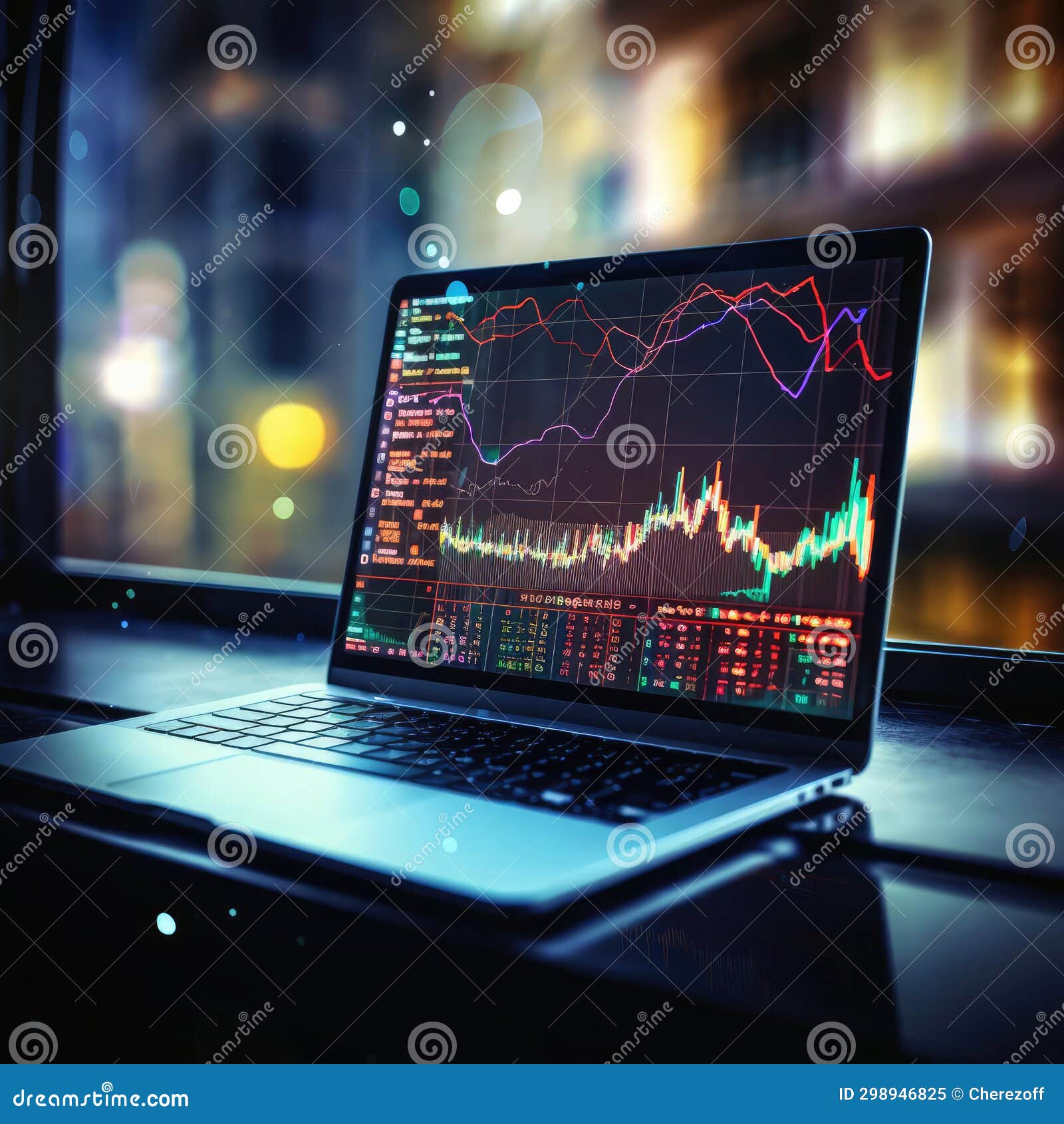 Glowing Growth Chart of Investments Stock Image - Image of money ...