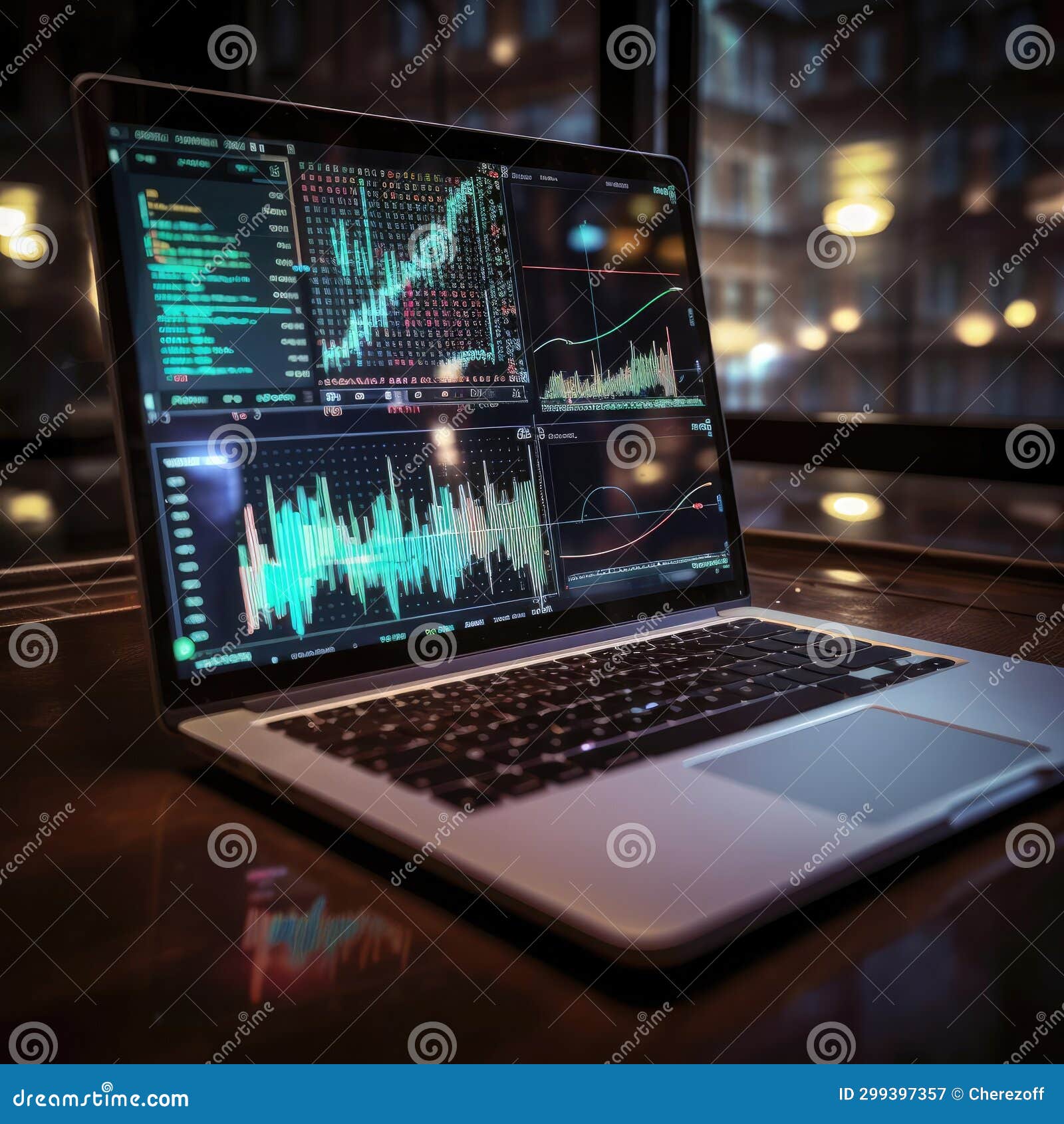 Glowing Growth Chart of Investments Stock Image - Image of lines ...