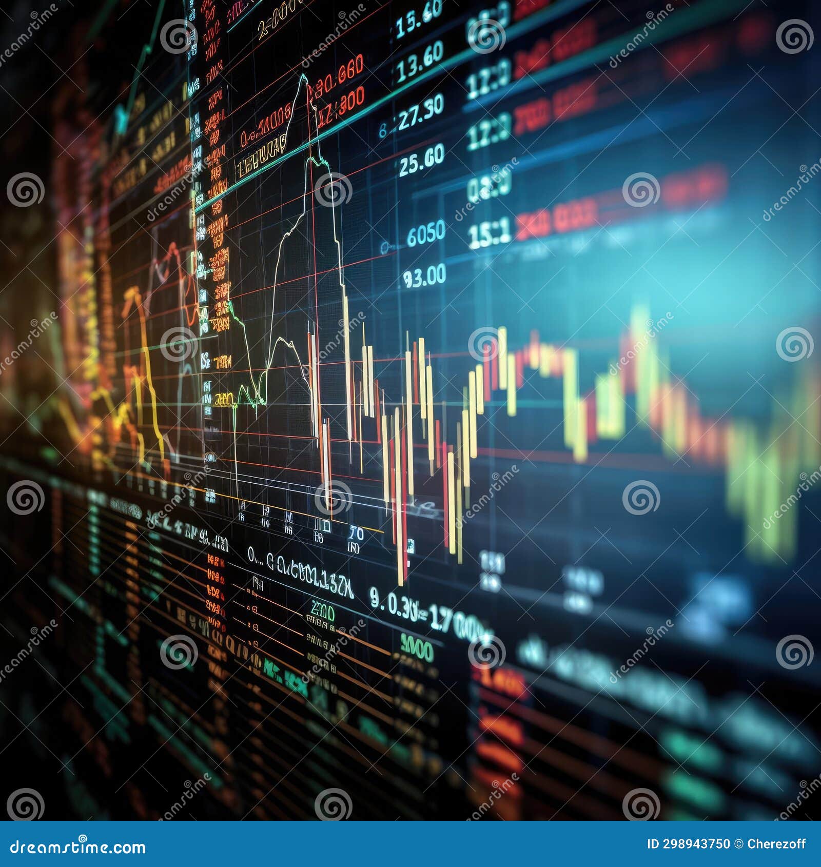 Glowing Growth Chart of Investments Stock Photo - Image of glow, growth ...