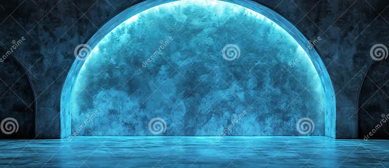 A Glowing HDRI Tunnel Background with Ambient Lighting and Ample Copy Space, Ideal for Creative ...