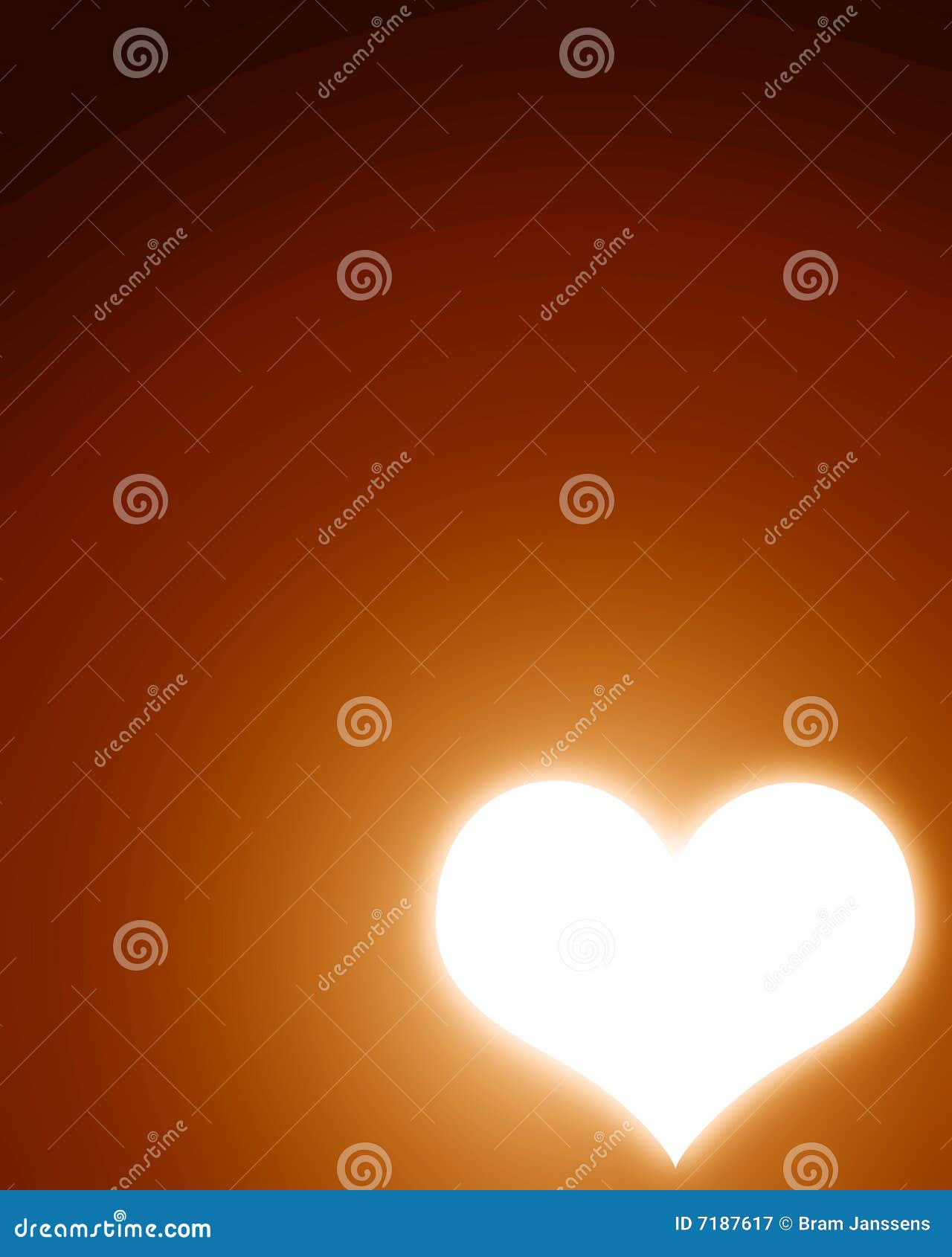 Glowing heart stock illustration. Illustration of heart - 7187617