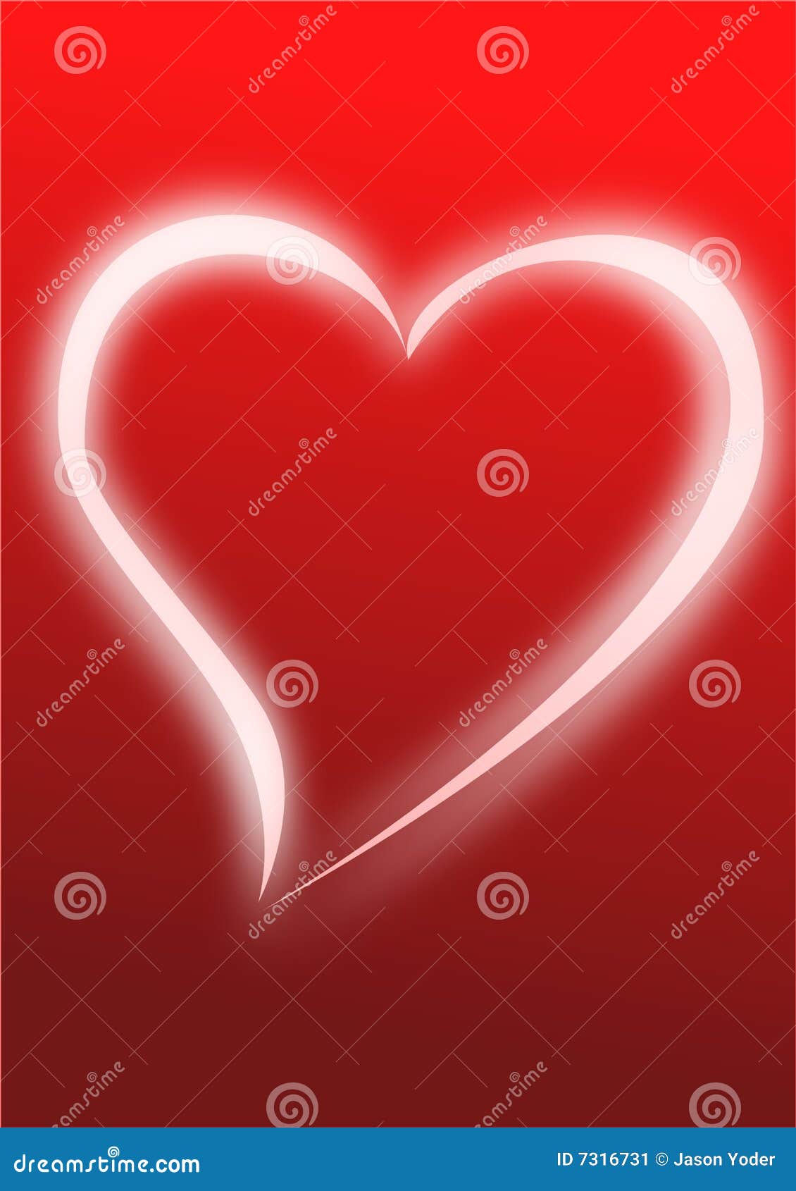 Glowing Heart stock vector. Illustration of loving, background - 7316731