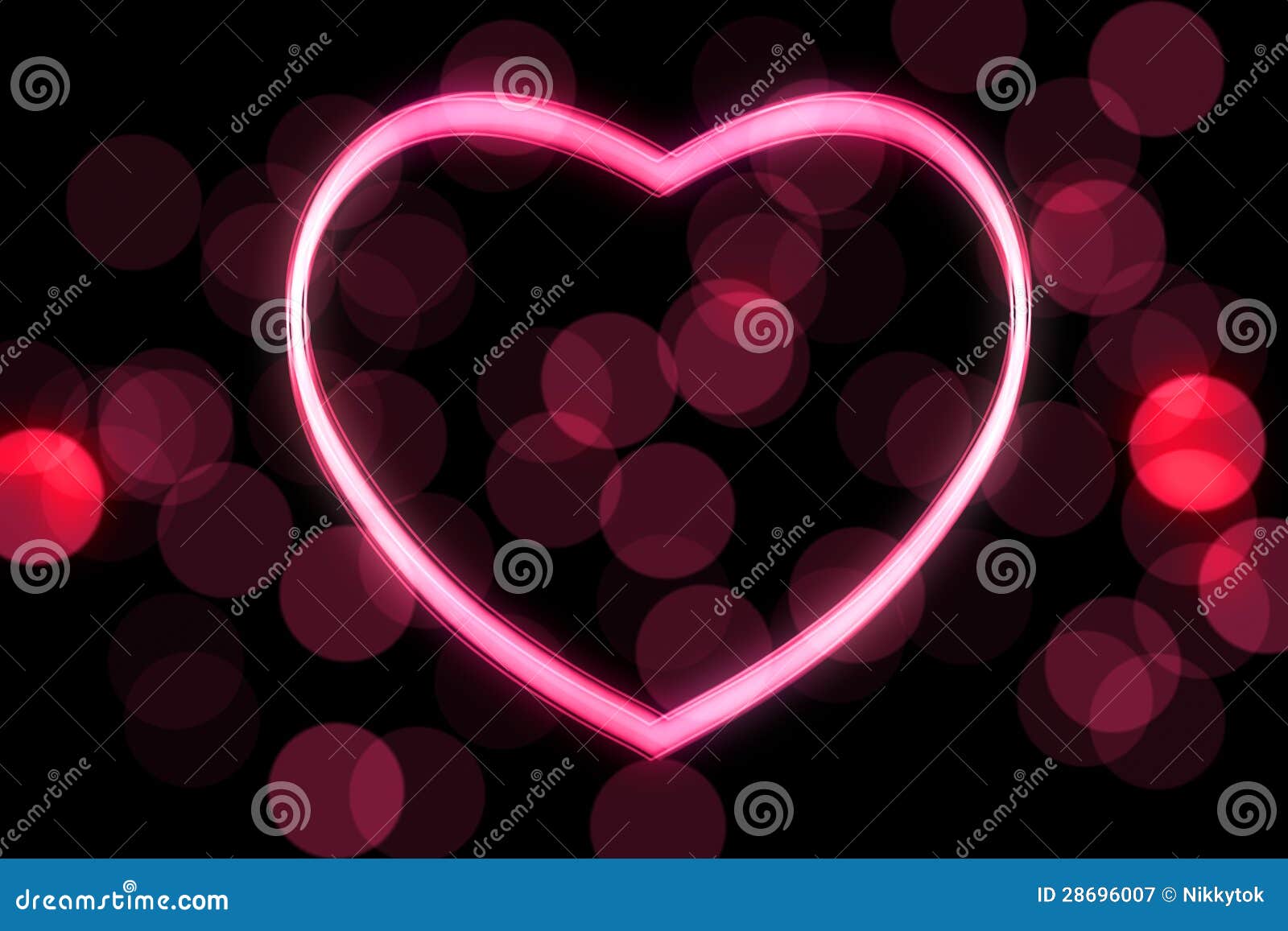 Glowing heart shape stock illustration. Illustration of circles - 28696007