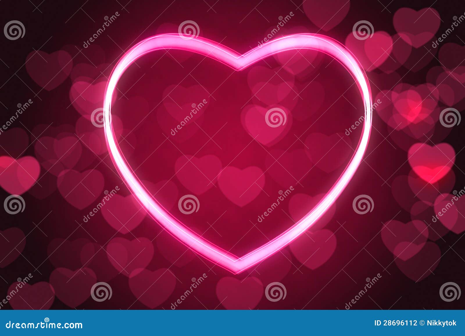 Glowing heart shape stock illustration. Illustration of magic - 28696112
