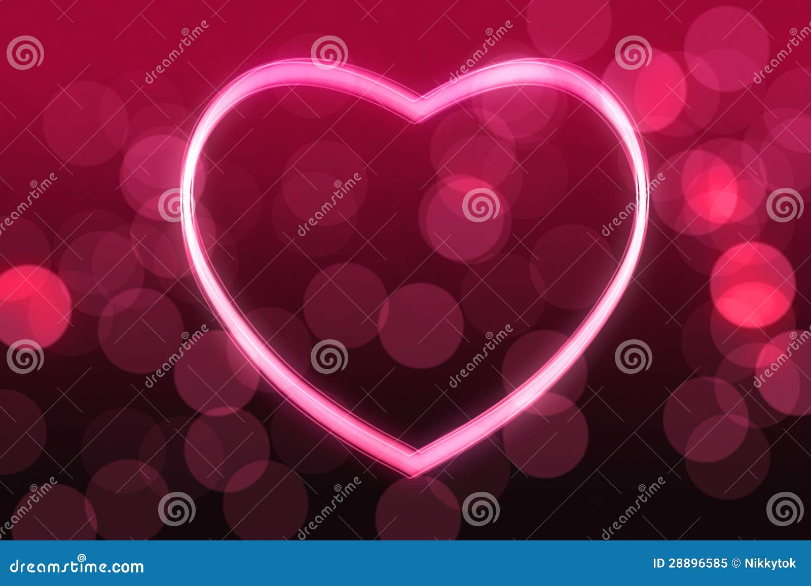 Glowing heart shape stock illustration. Illustration of color - 28896585
