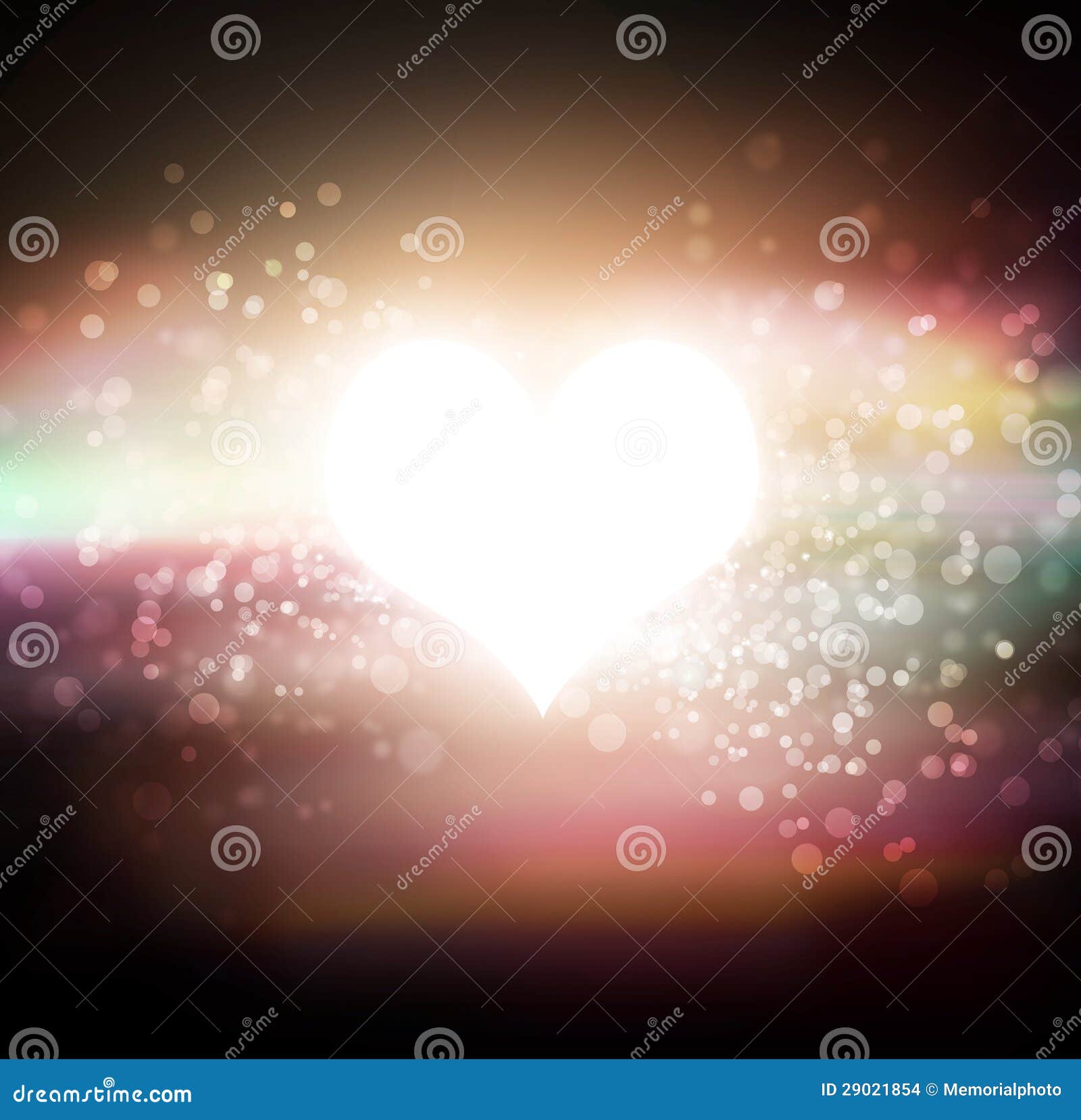Glowing heart star stock illustration. Illustration of glowing - 29021854