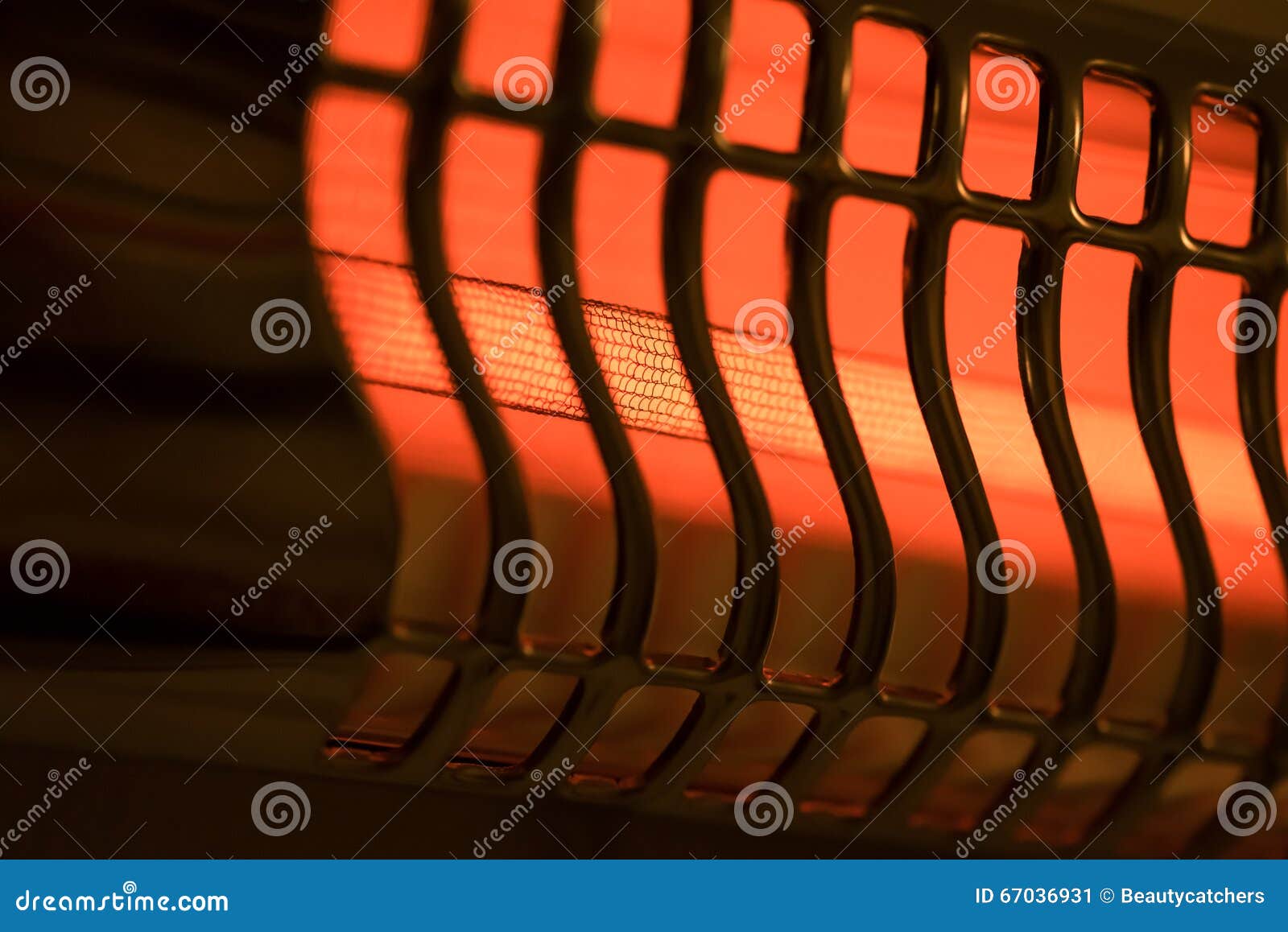 Glowing heat lamp stock image. Image of geothermal, head - 67036931