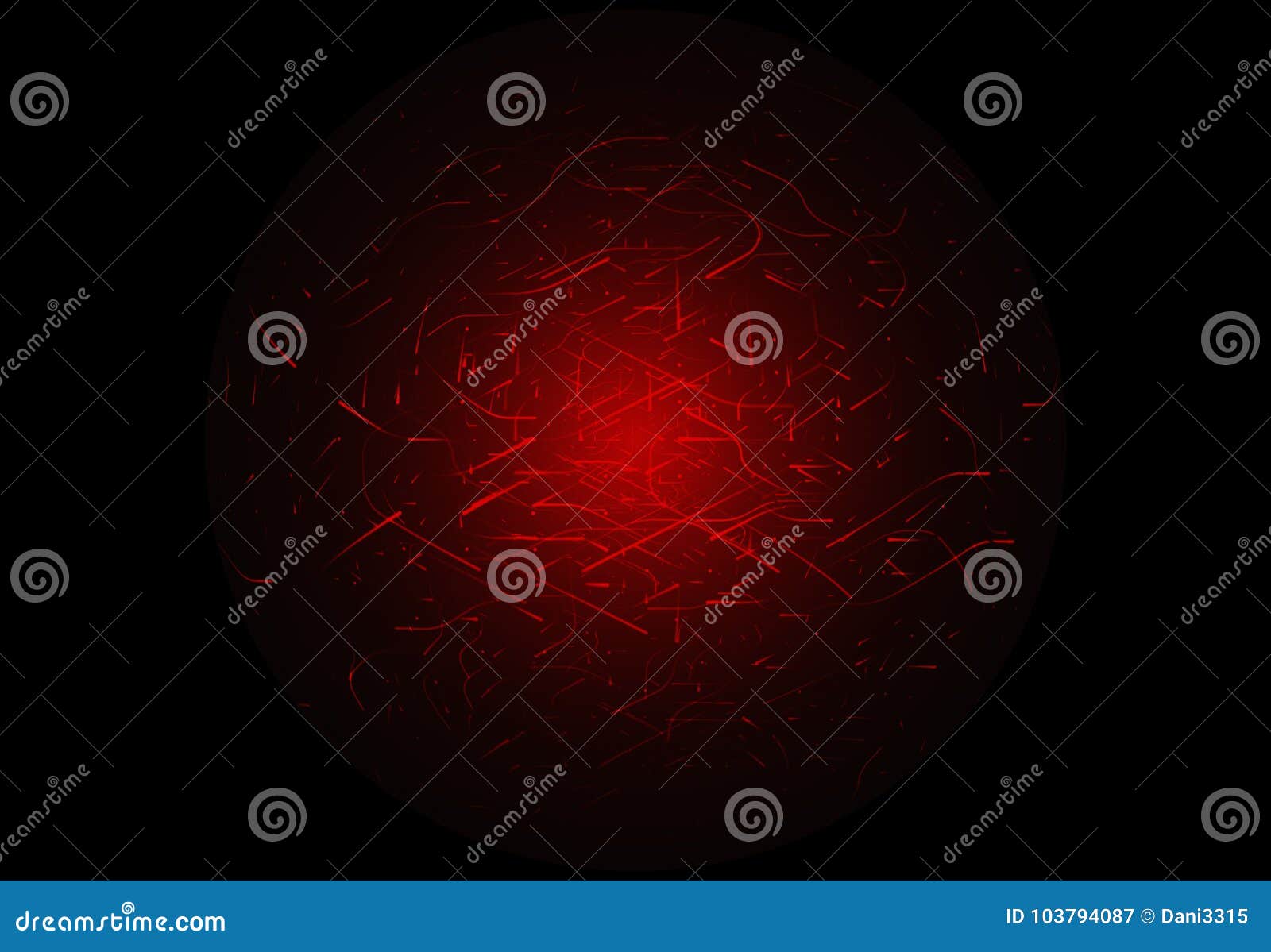 Glowing High Energy Particles Flowing Inside a Sphere Stock ...