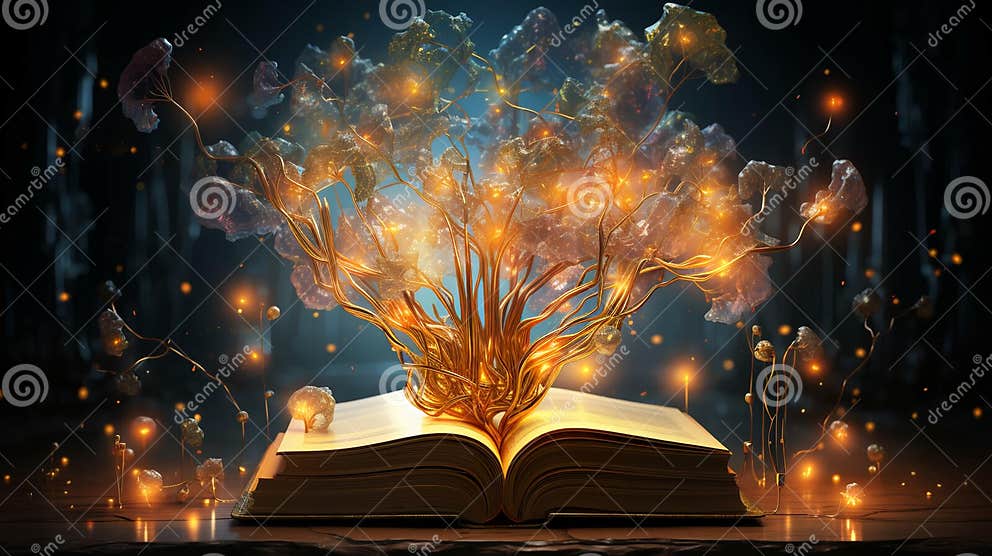 A Glowing, High-tech Tree in the Shape of a Human Brain Grows from a ...