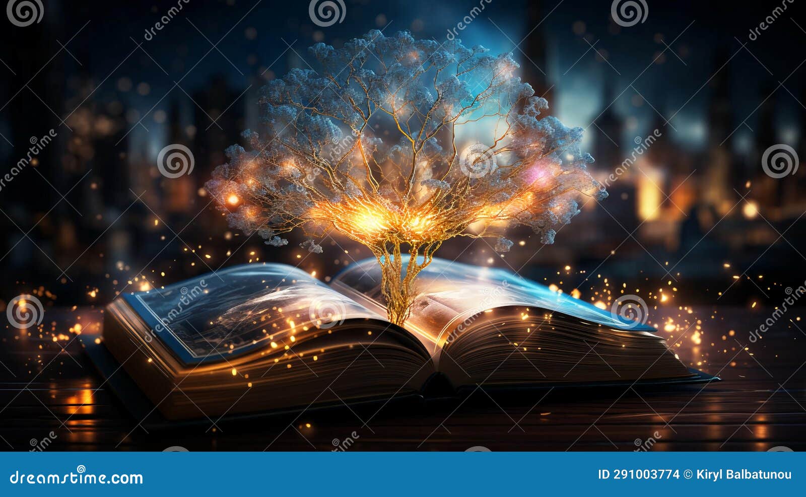 A Glowing, High-tech Tree in the Shape of a Human Brain Grows from a ...