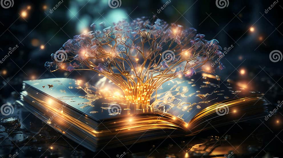 A Glowing, High-tech Tree in the Shape of a Human Brain Grows from a ...