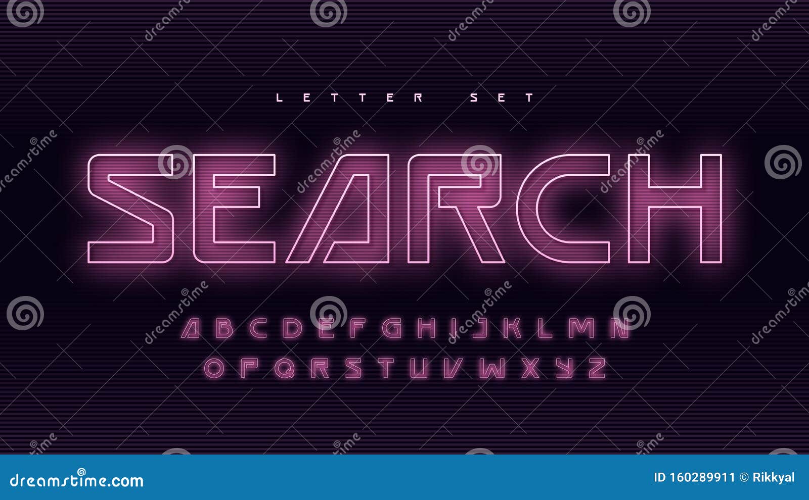 Glowing Holographic Uppercase Letter Set, Vector Alphabet, Typography ...