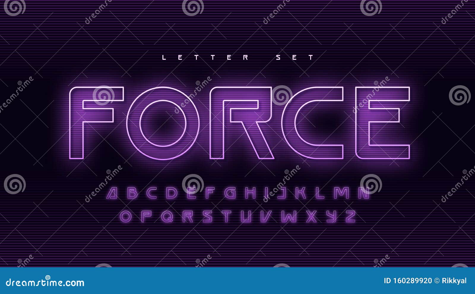 Glowing Holographic Uppercase Letter Set, Vector Alphabet, Typography ...