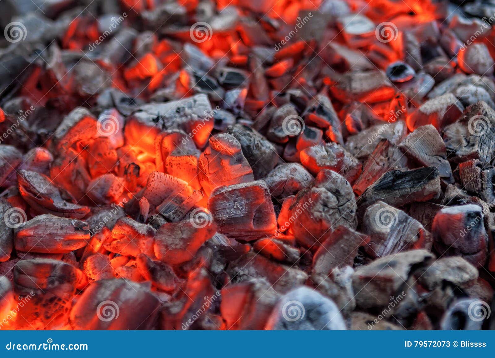 Glowing Hot Red Embers for Cooking Barbecue Stock Image - Image of ...