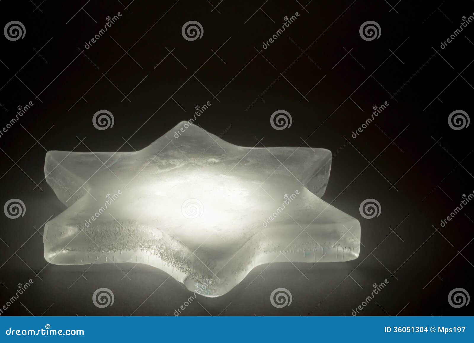 Glowing ice star stock photo. Image of rock, illuminate - 36051304