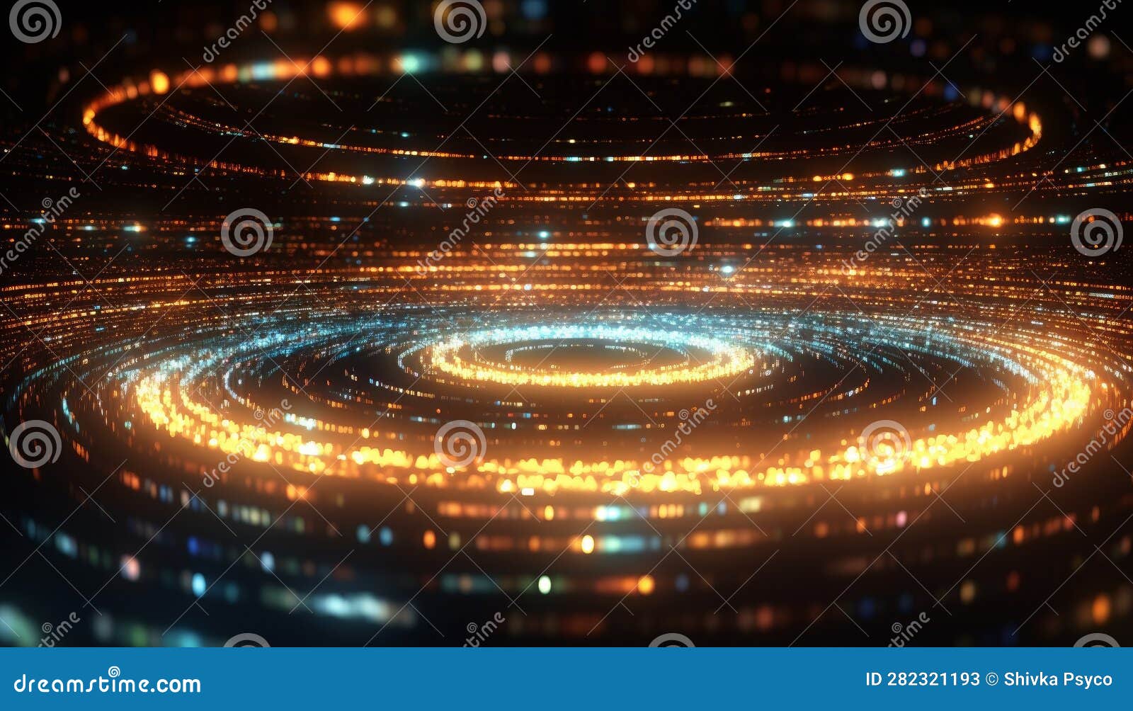 Glowing Illumination Lights Circle Image Stock Illustration ...