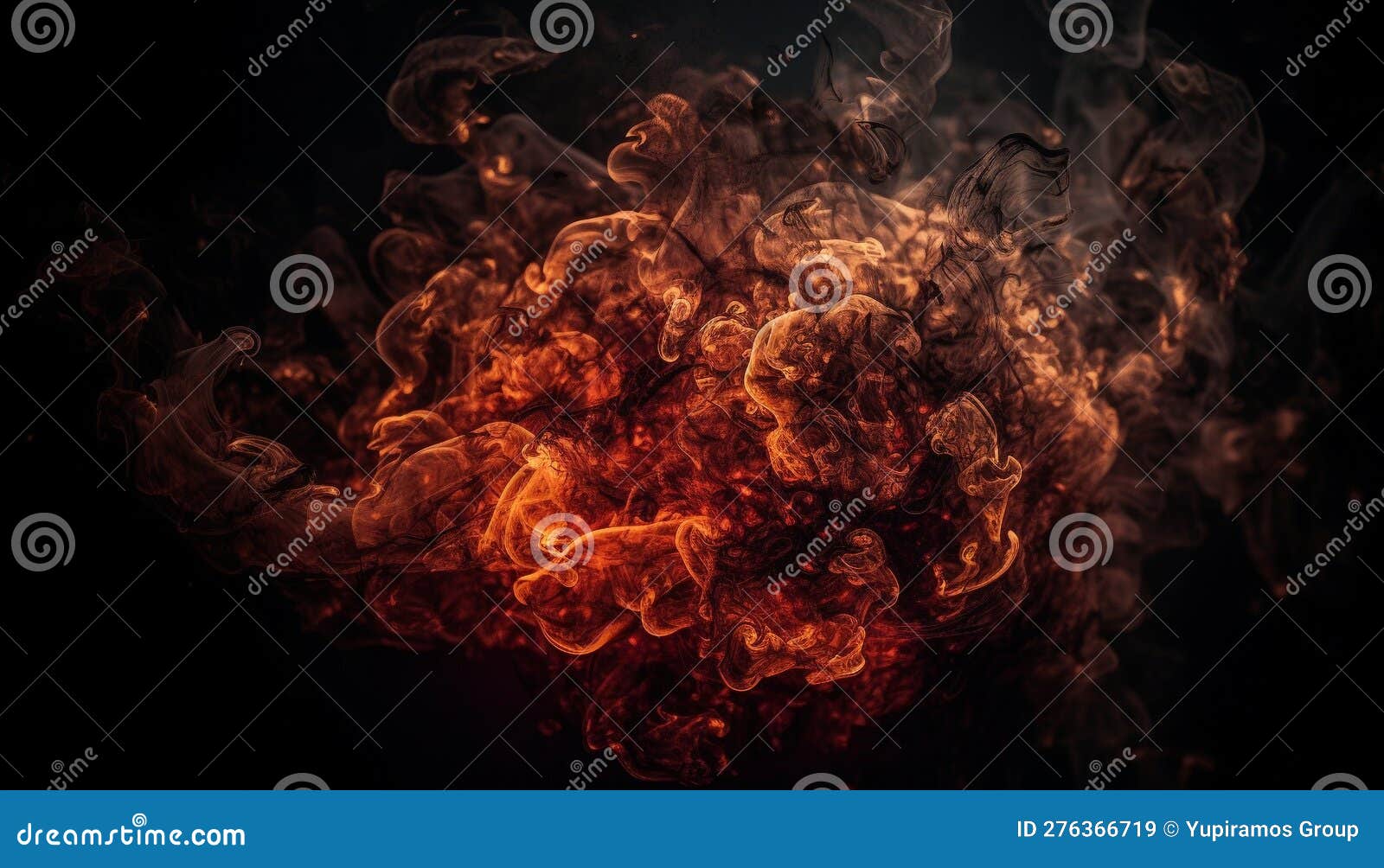 Glowing Inferno Burning Bright, a Fiery Hell Generated by AI Stock ...