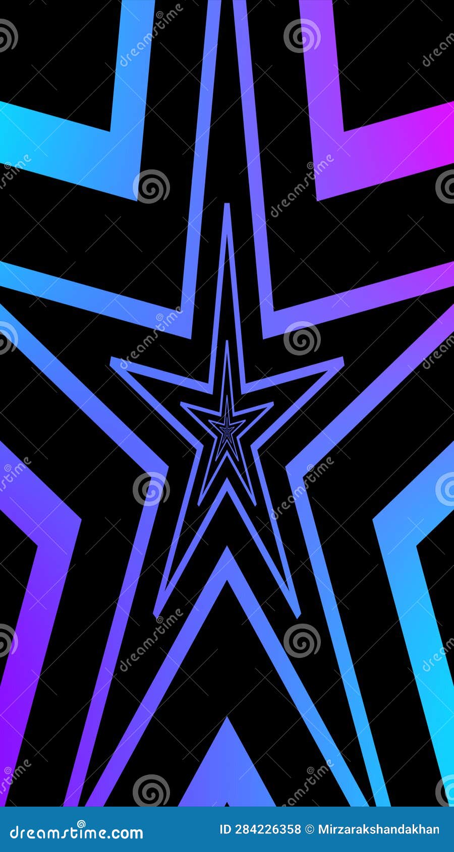 Glowing Infinite Stars Tunnel - Vertical High Resolution Stock ...