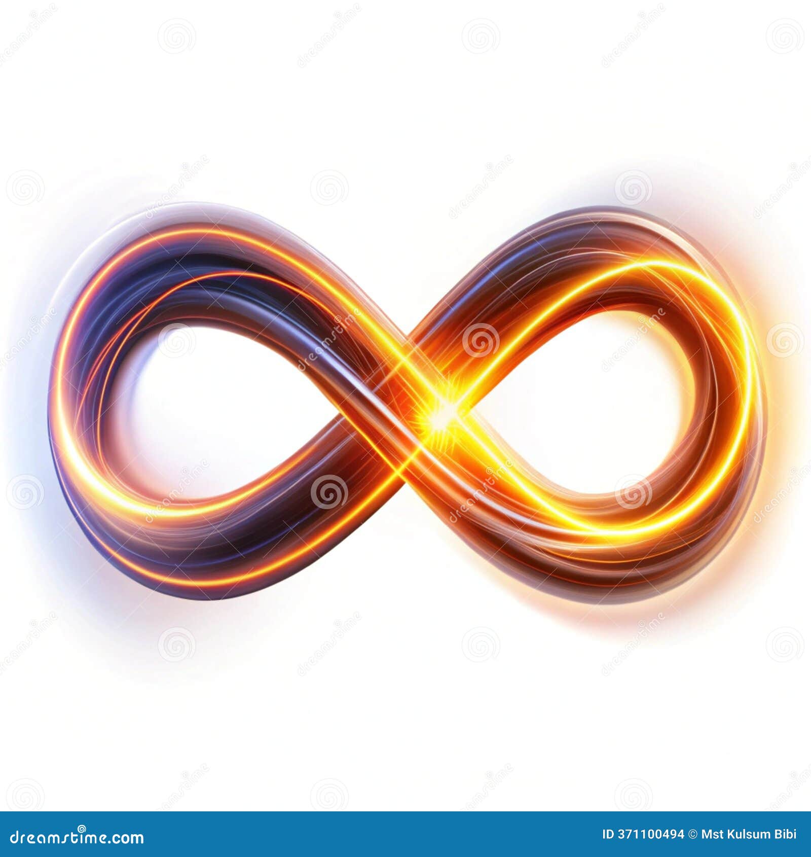 Glowing Infinity Symbol, A Person Is Holding A Glowing Infinity Symbol ...