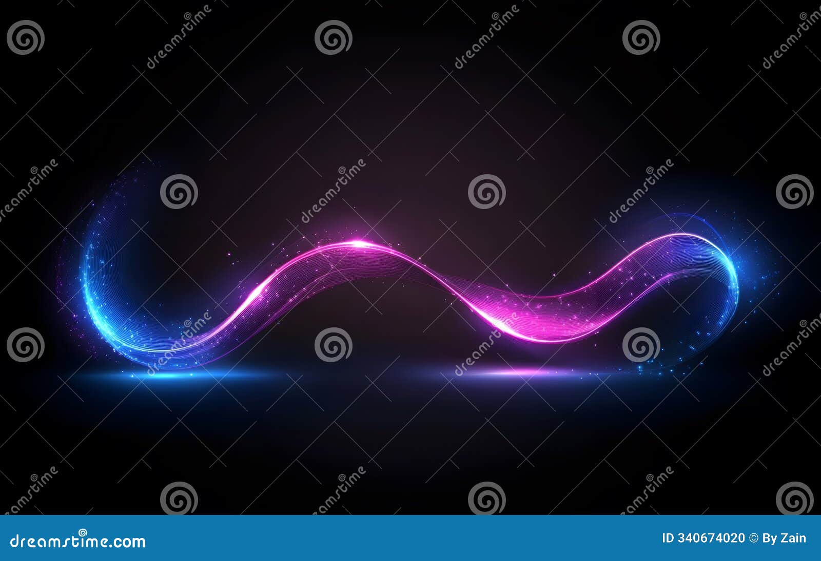 Glowing Infinity Symbol in Neon Colors Infinite Loop and Endless ...