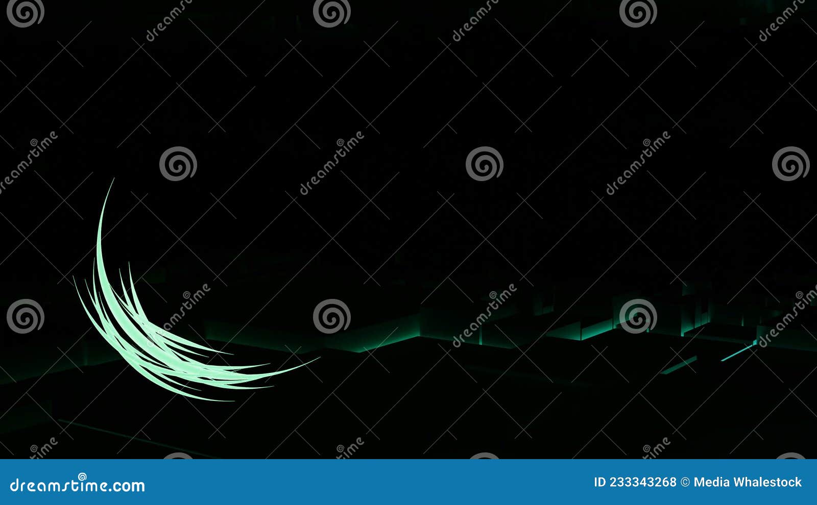 Glowing Information Lines Move in Computer Space. Design. Animated ...