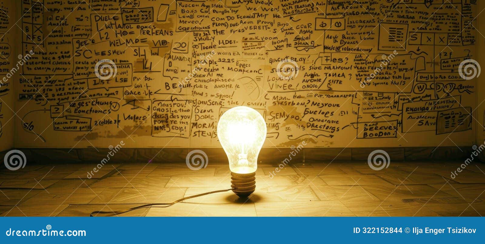 Glowing Lamp As Scientific Thought Symbol among Physical and Math ...