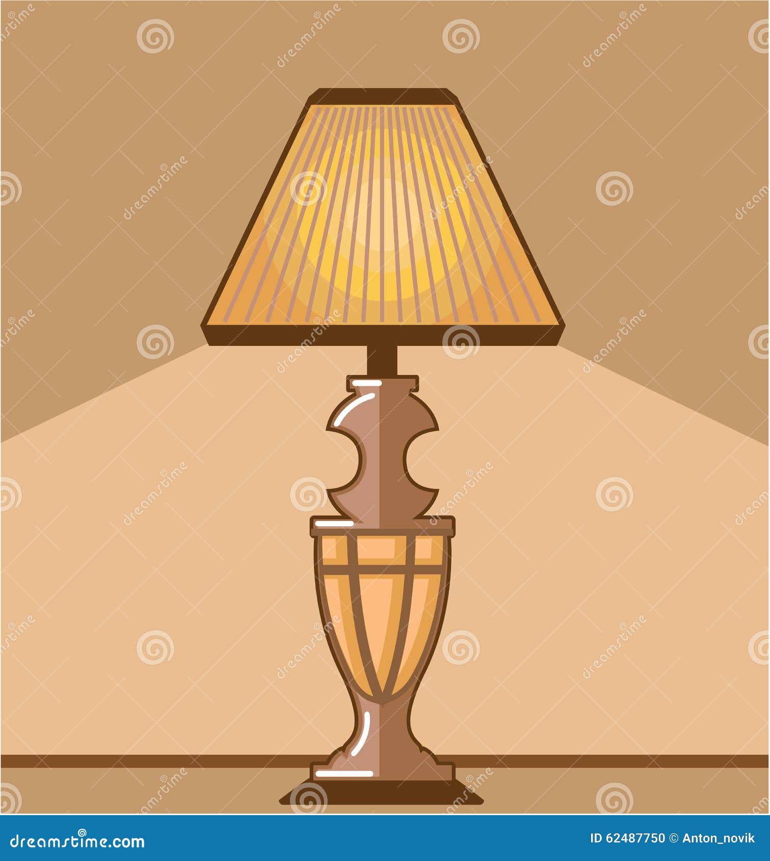 Glowing Lamp eps stock vector. Illustration of design - 62487750