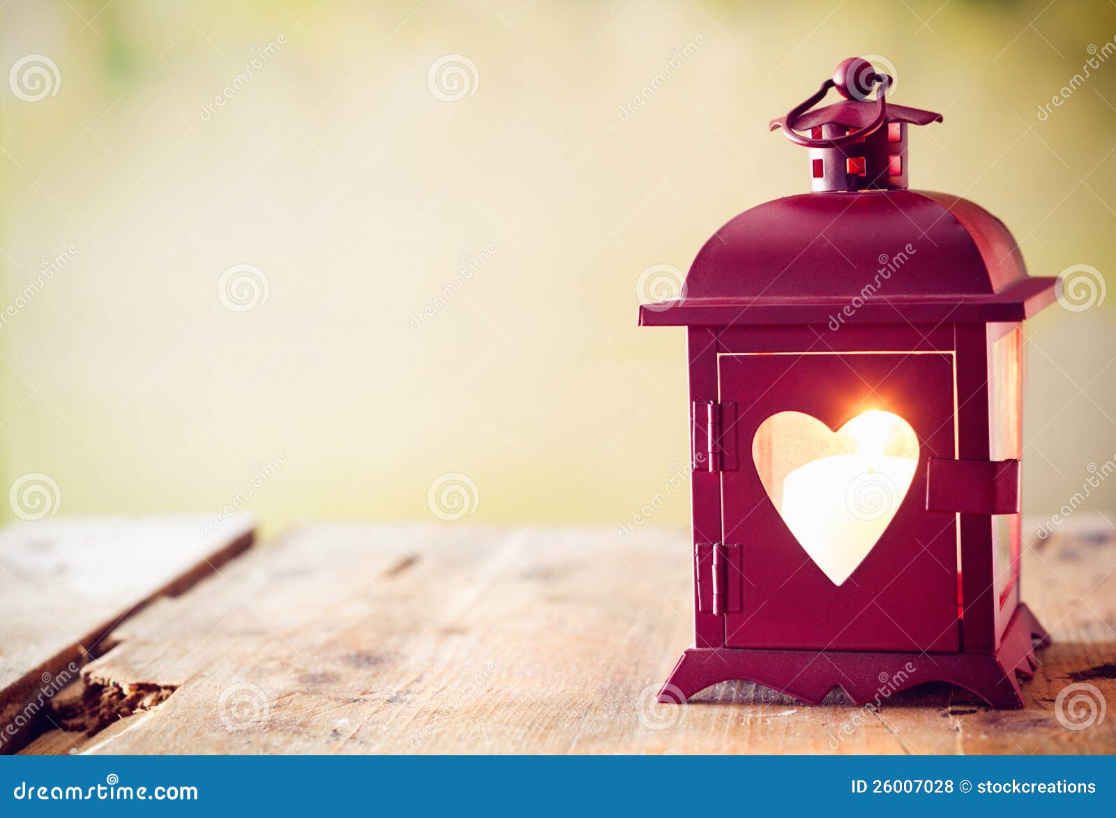 Glowing Lantern with a Heart Stock Photo - Image of oriental, love ...