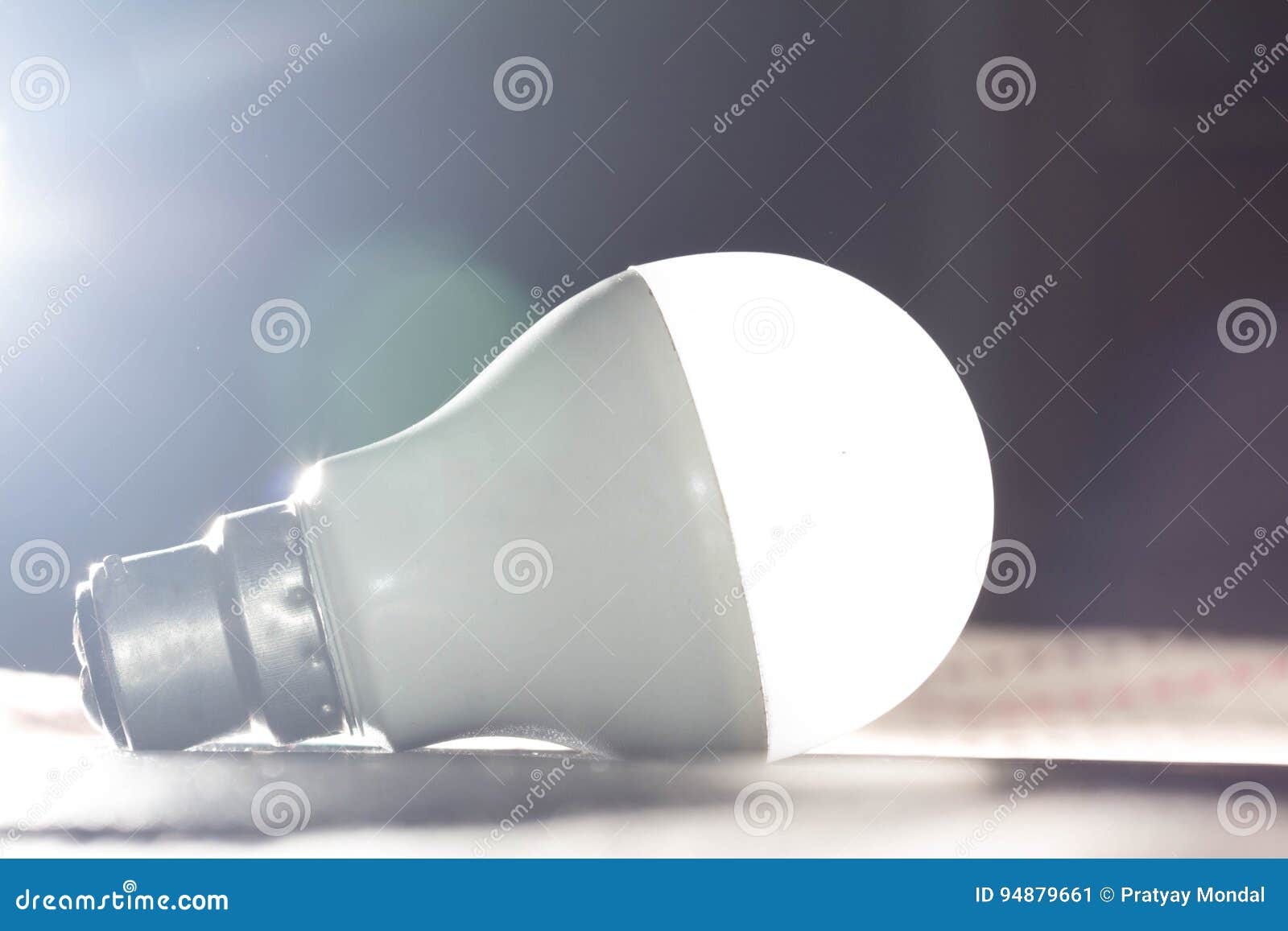 Glowing LED Bulb stock image. Image of simplicity, illuminated - 94879661