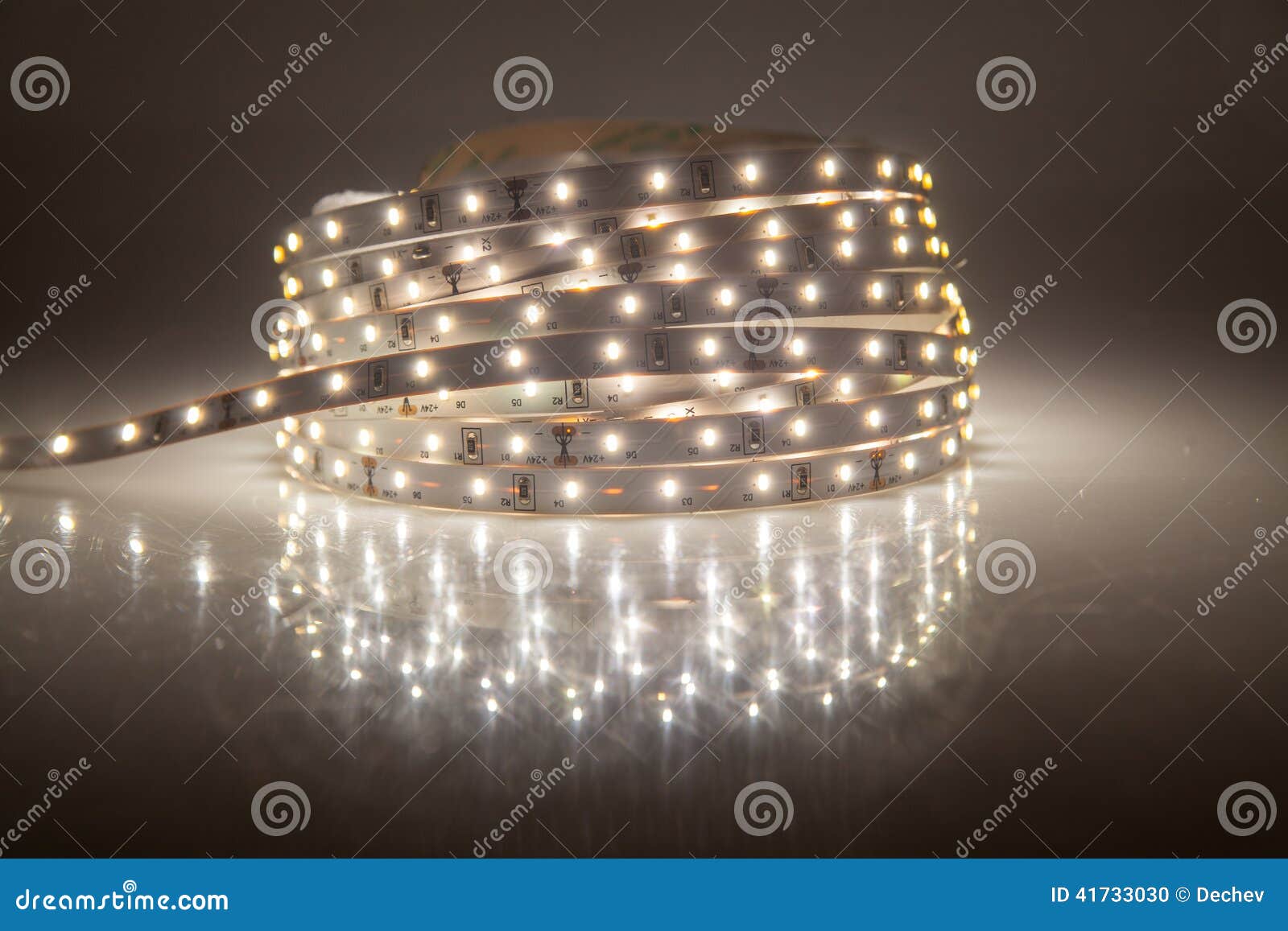 Glowing LED garland, strip stock photo. Image of electrical - 41733030