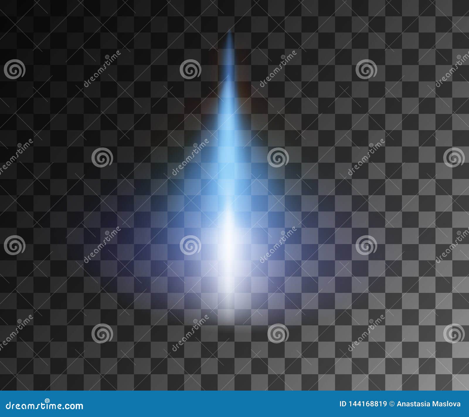 Glowing Light. Abstract Blue Effect. Blue Light Effects with Particles ...